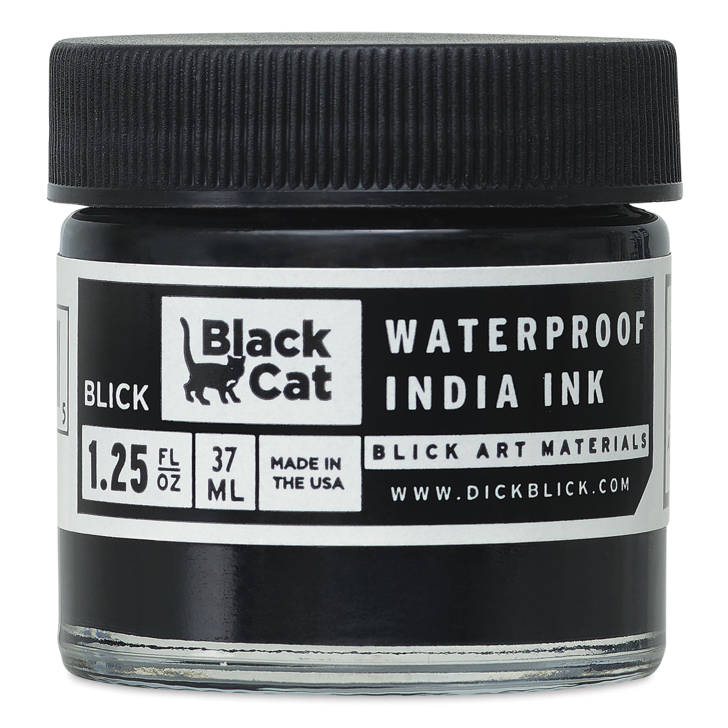 Blick Black Cat Waterproof India Ink - 1-1/4 oz - Walmart.com