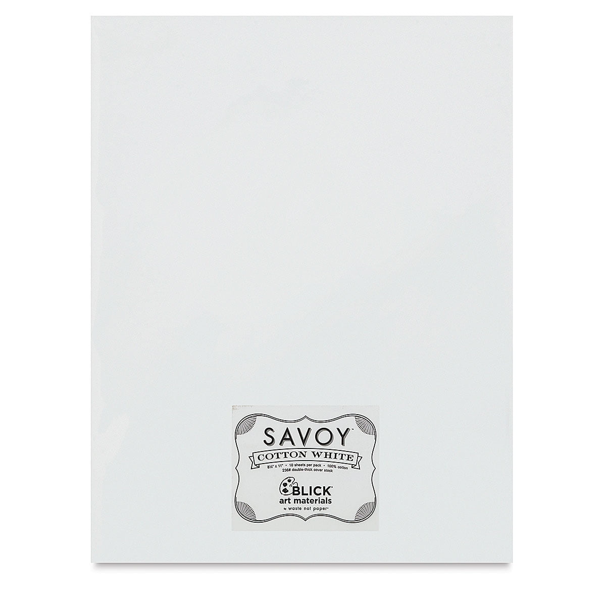Blick Cards and Envelopes - Cover Paper, Savoy White, 236 lb, 8-1/2" x ...
