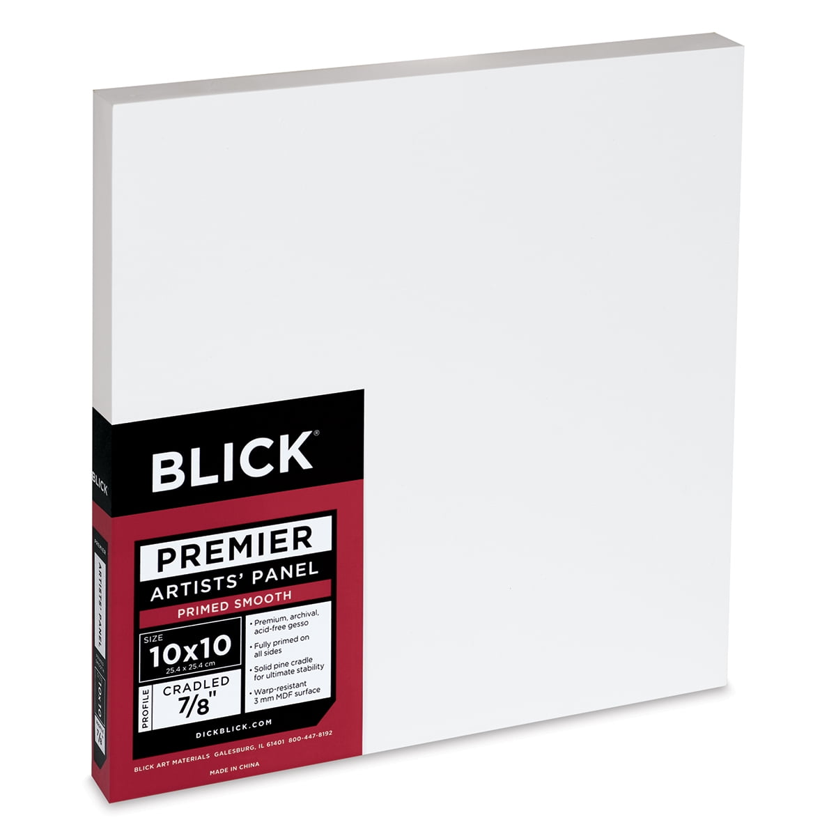 Blick Premier Artists' Panel - Traditional Cradle, 7/8", 10" x 10 ...