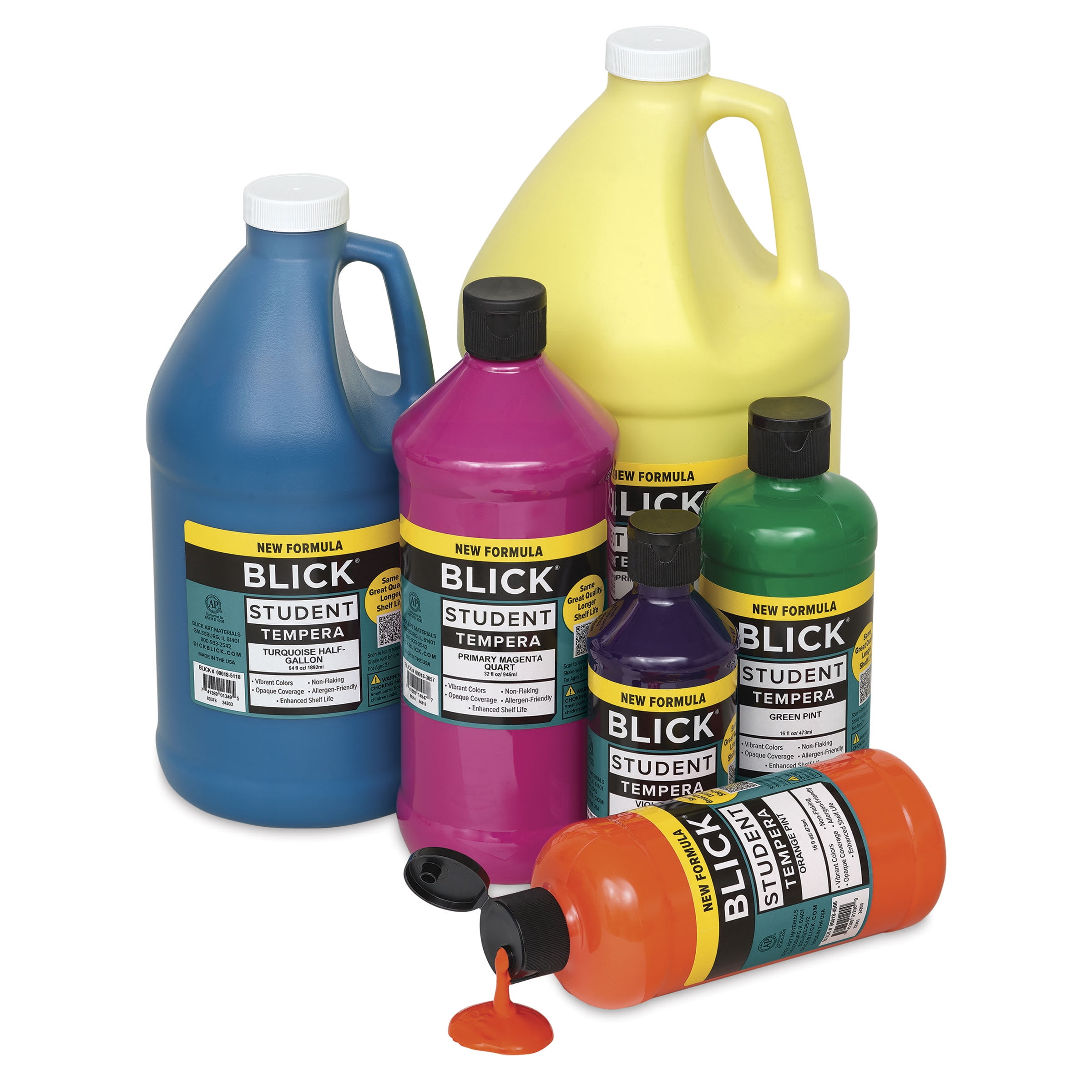 Blick Student Tempera Paint - Black, 64 oz bottle - Walmart.com