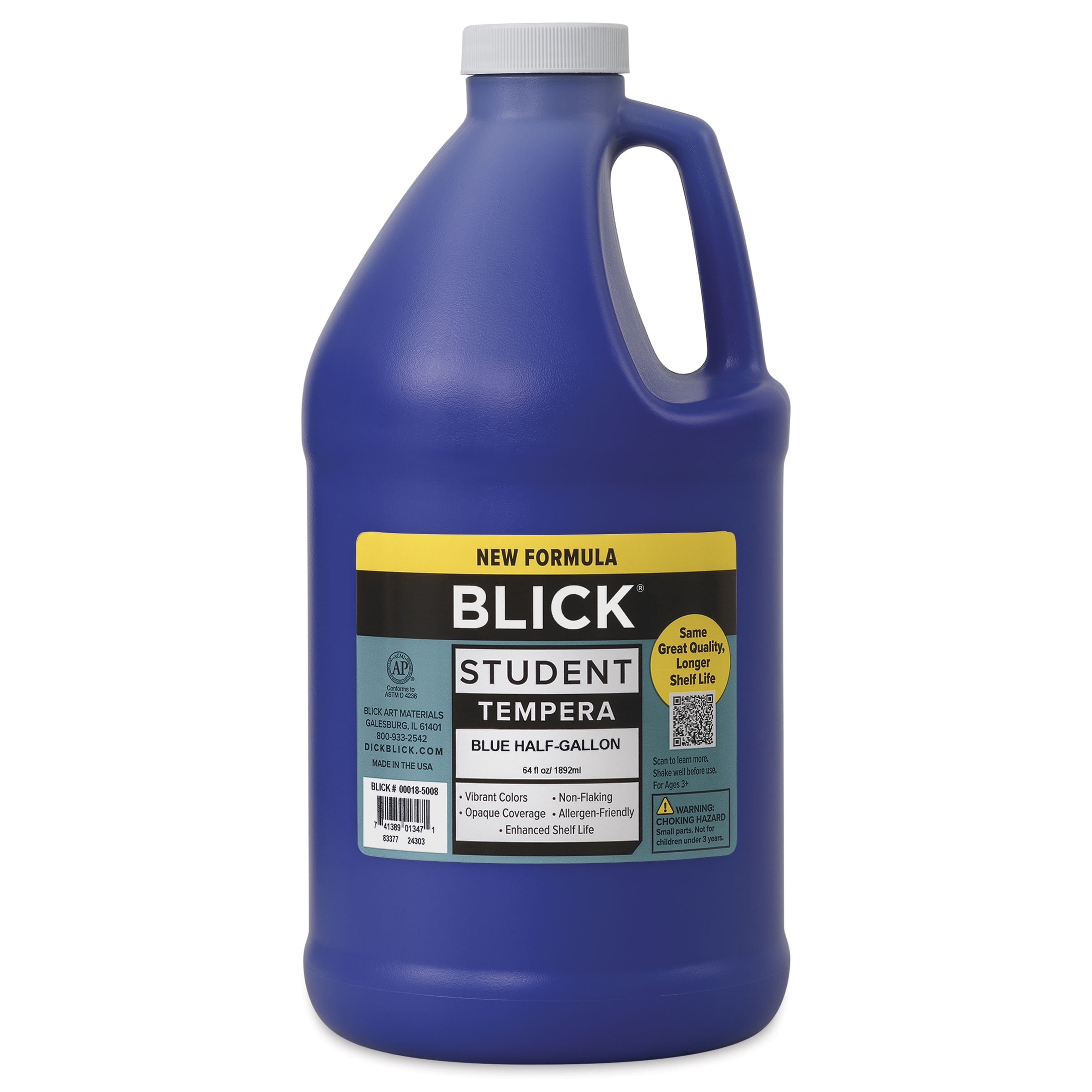 Blick Student Tempera Paint - Blue, 64 oz bottle - Walmart.com