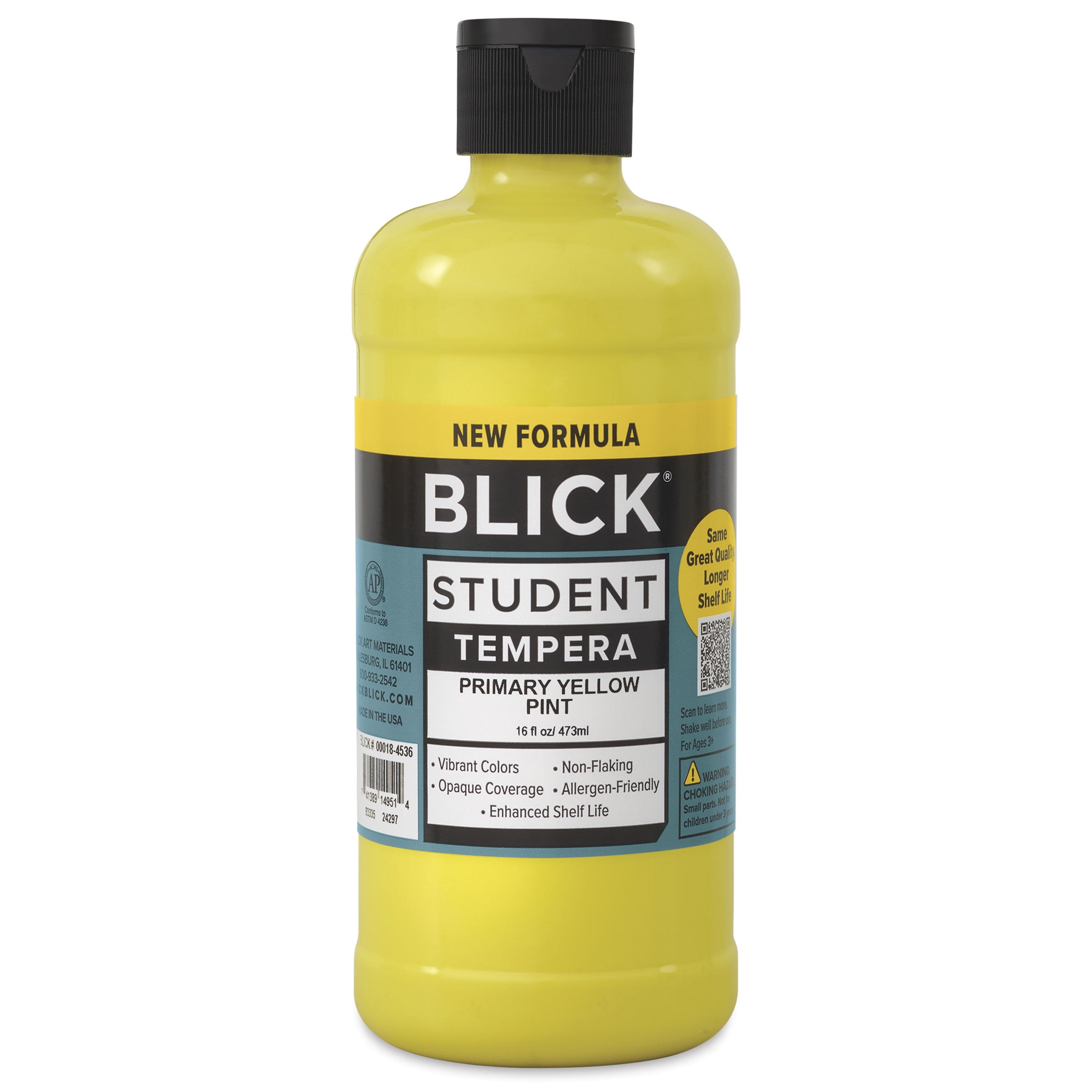 Blick Student Tempera Paint - Primary Yellow, 16 oz bottle - Walmart.com