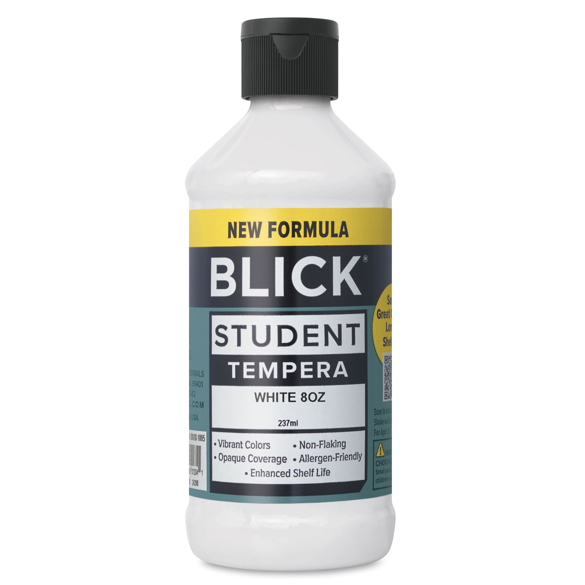 Blick Student Tempera Paint - White, 8 oz bottle - Walmart.com