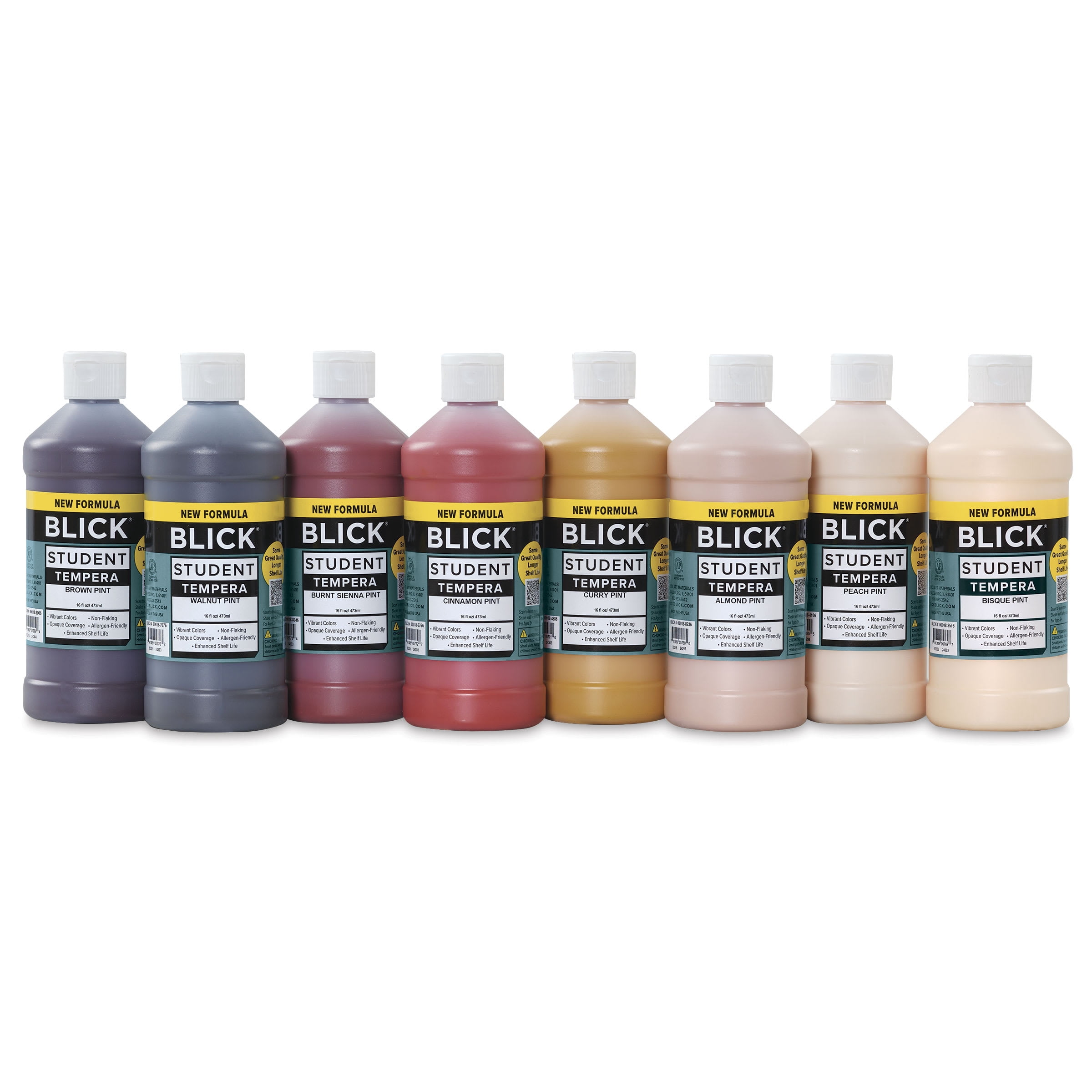 Blick Student Tempera Paints - Set of 8, Multicultural, Pint - Walmart.com