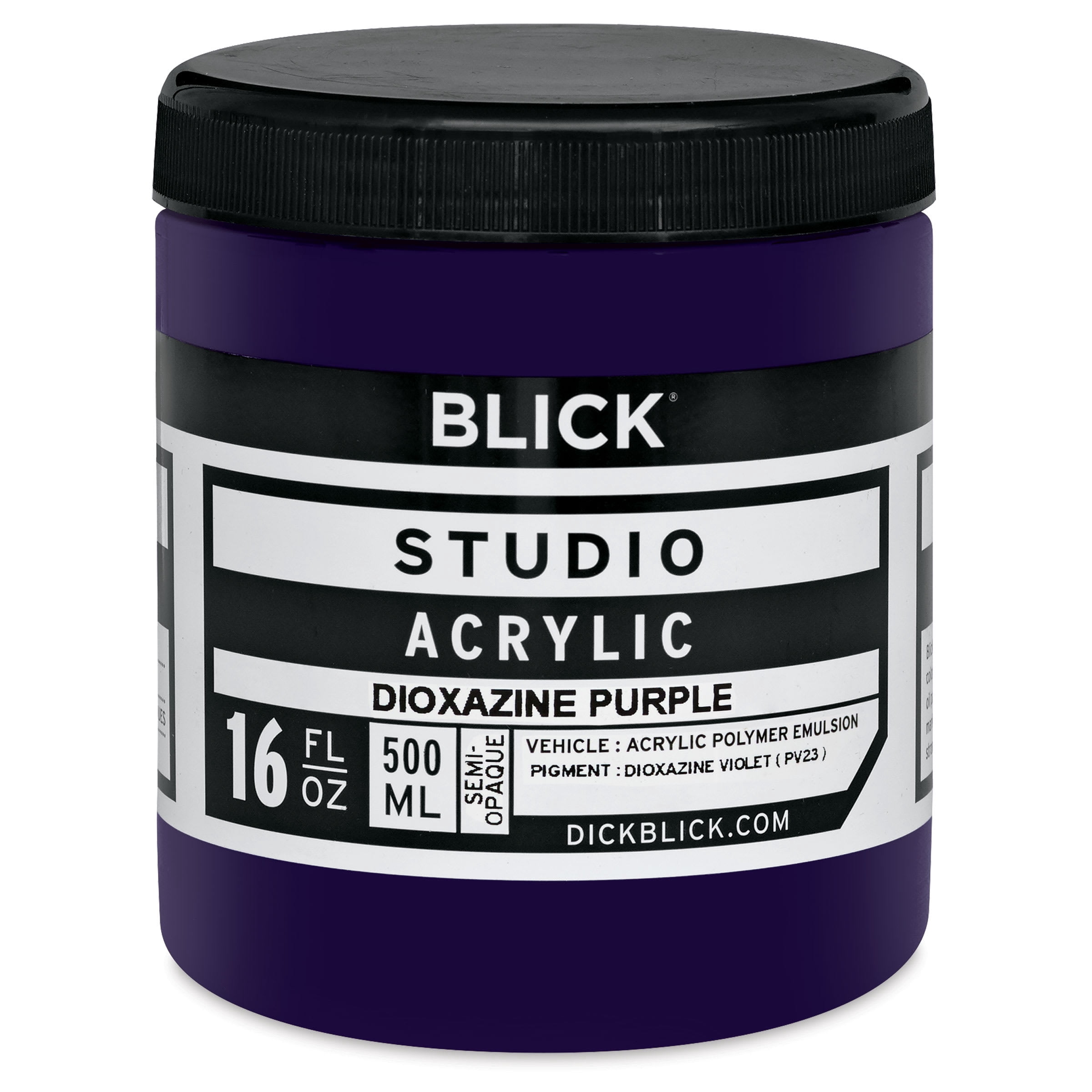Blick Studio Acrylics - Dioxazine Purple, 16 oz jar - Walmart.com