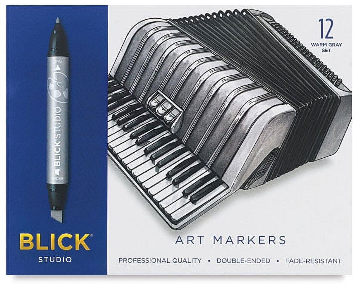 Blick Studio Marker Set - Warm Grays, Set of 12 - Walmart.com
