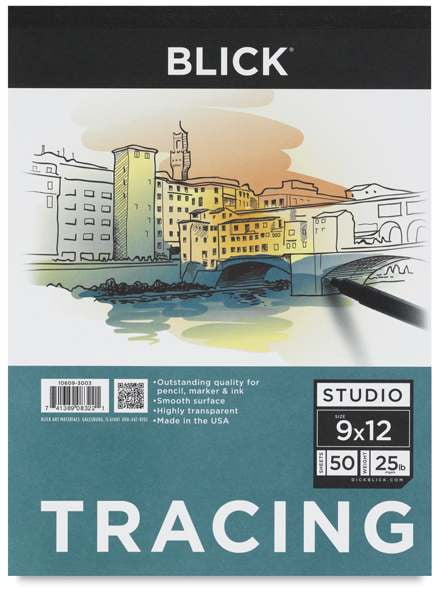 Blick Studio Tracing Paper Pad - 9" x 12", 50 Sheets - Walmart.com