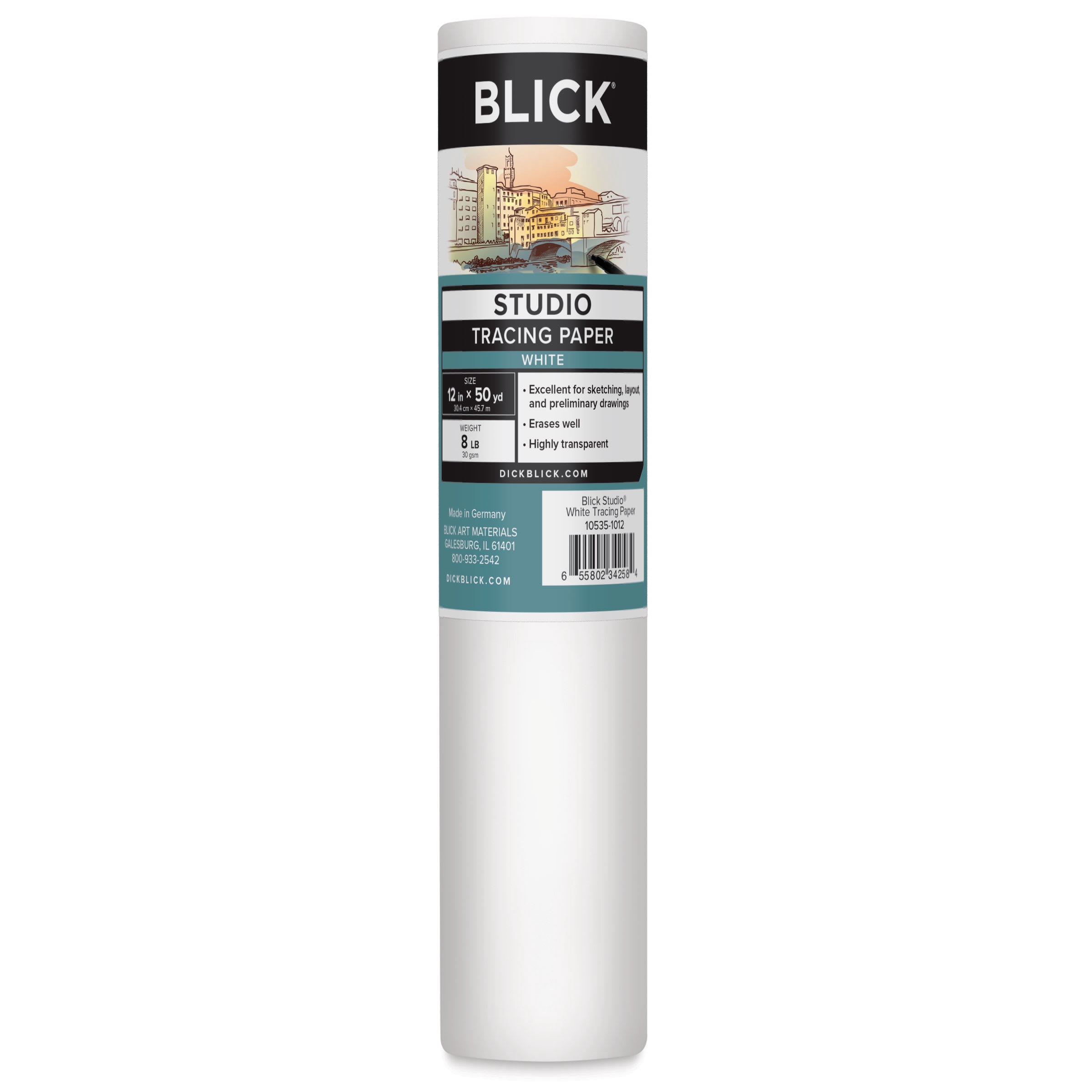 Blick Studio Tracing Paper Roll - 12" x 50 yds, White - Walmart.com