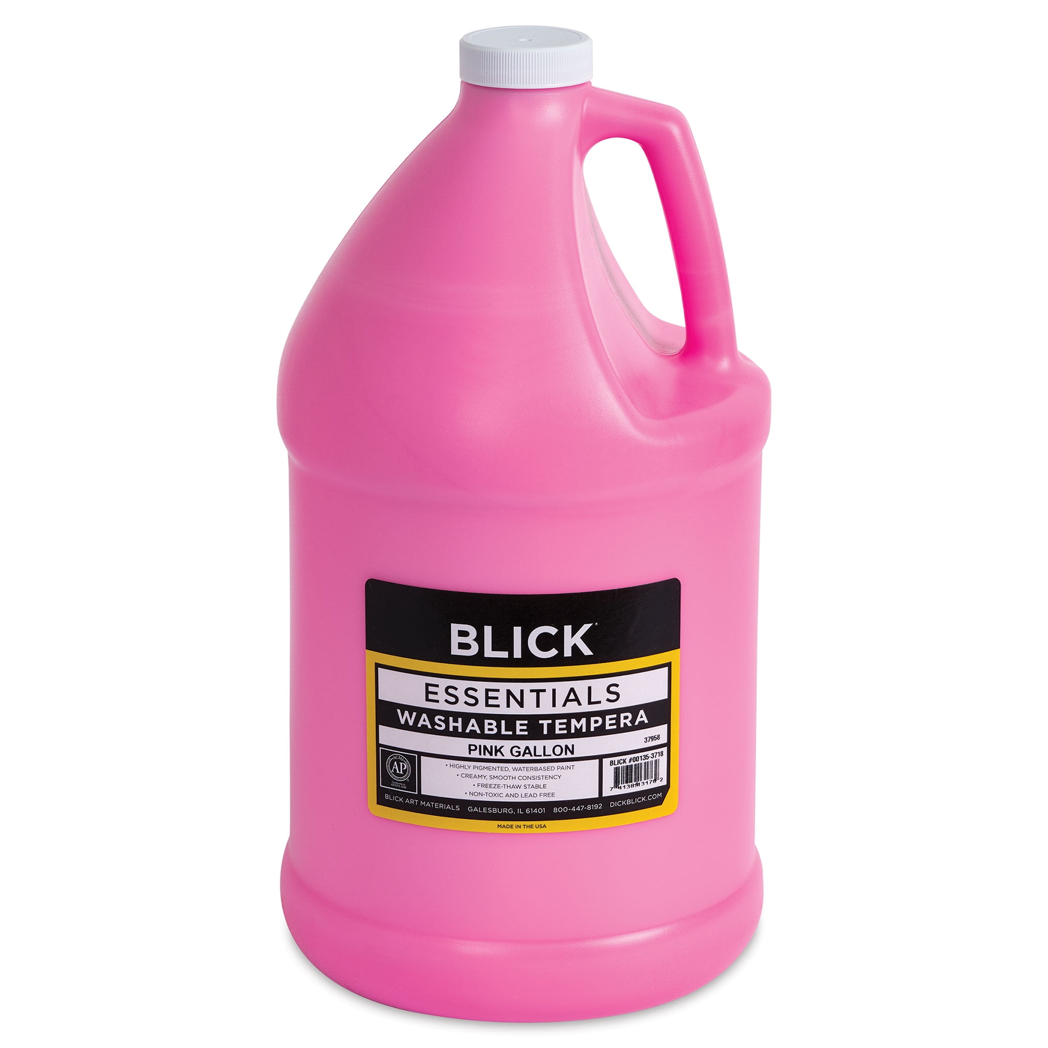 Blick Washable Tempera Paint, Pink, Gallon Size, Vibrant and Economical ...