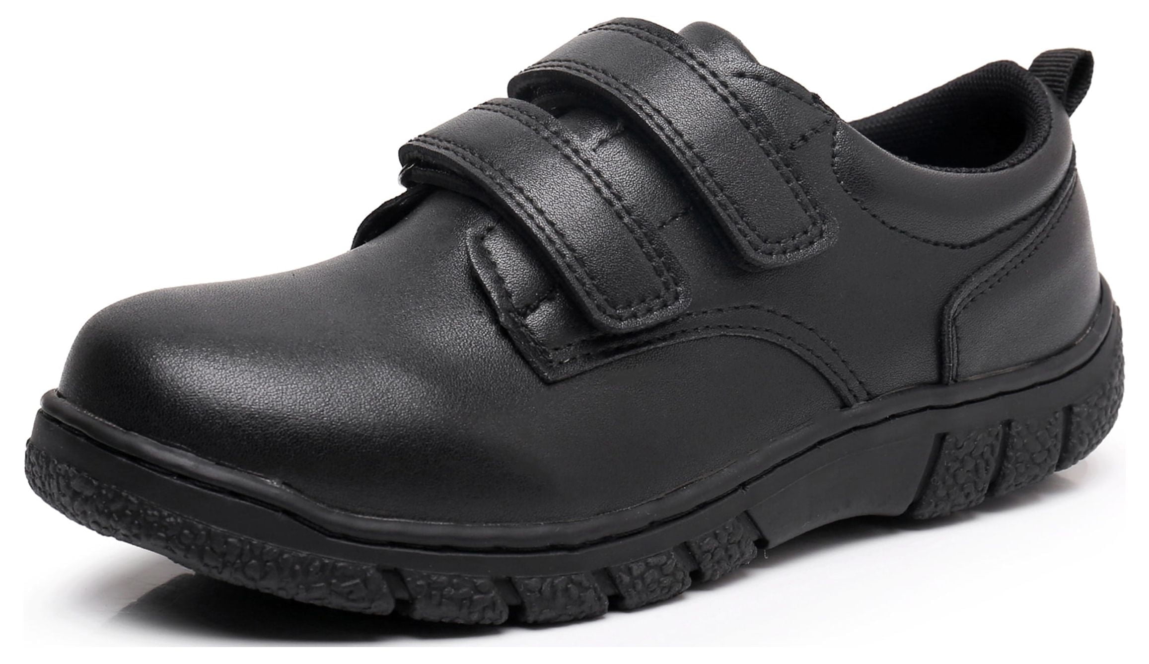 Blikcom Boys Black School Uniform Oxford Dress Shoes, Adjustable Laces ...
