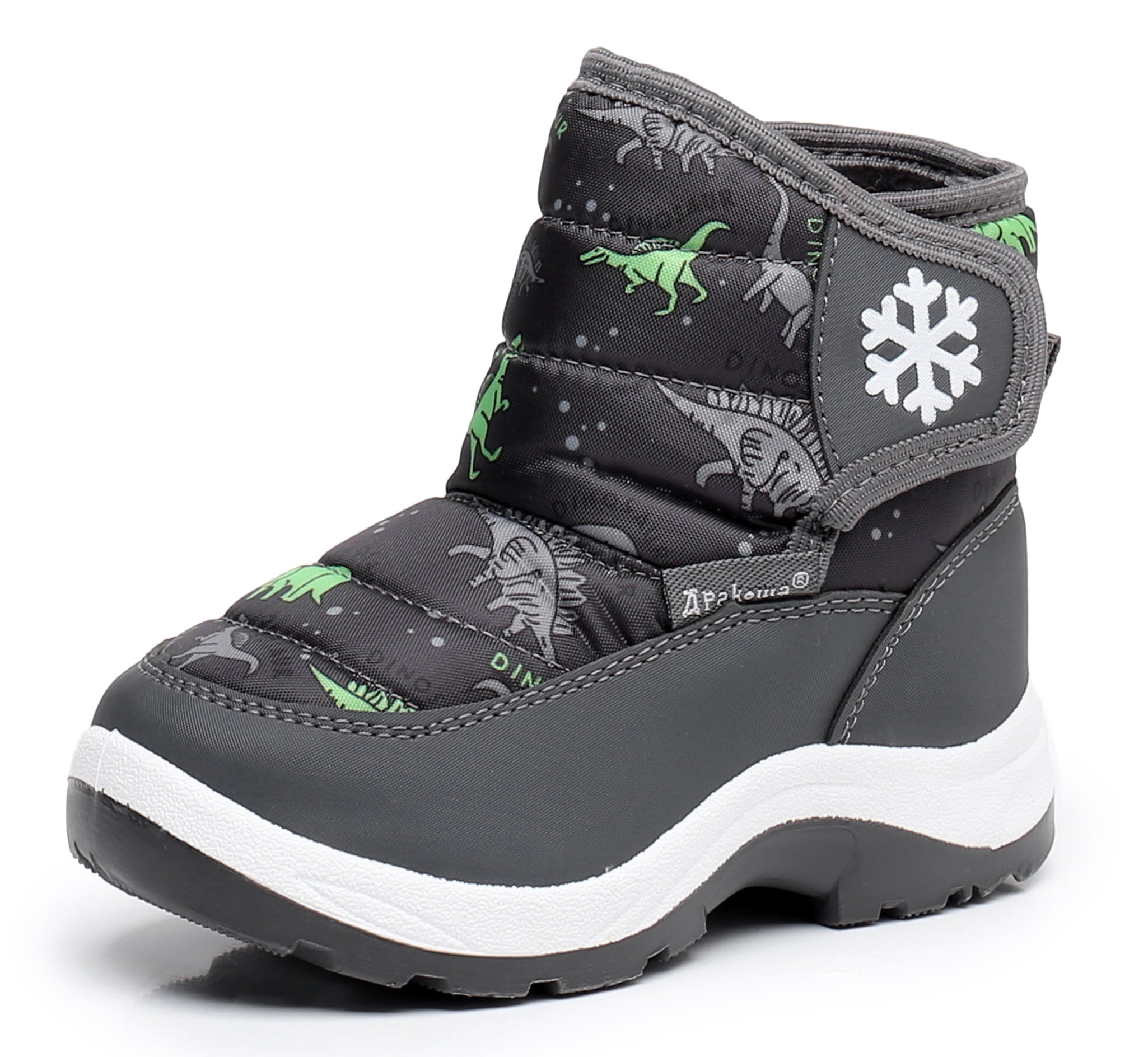 Blikcon Ski Youth Boys & Girls Water Resistant Snow Boots, Cold Weather ...