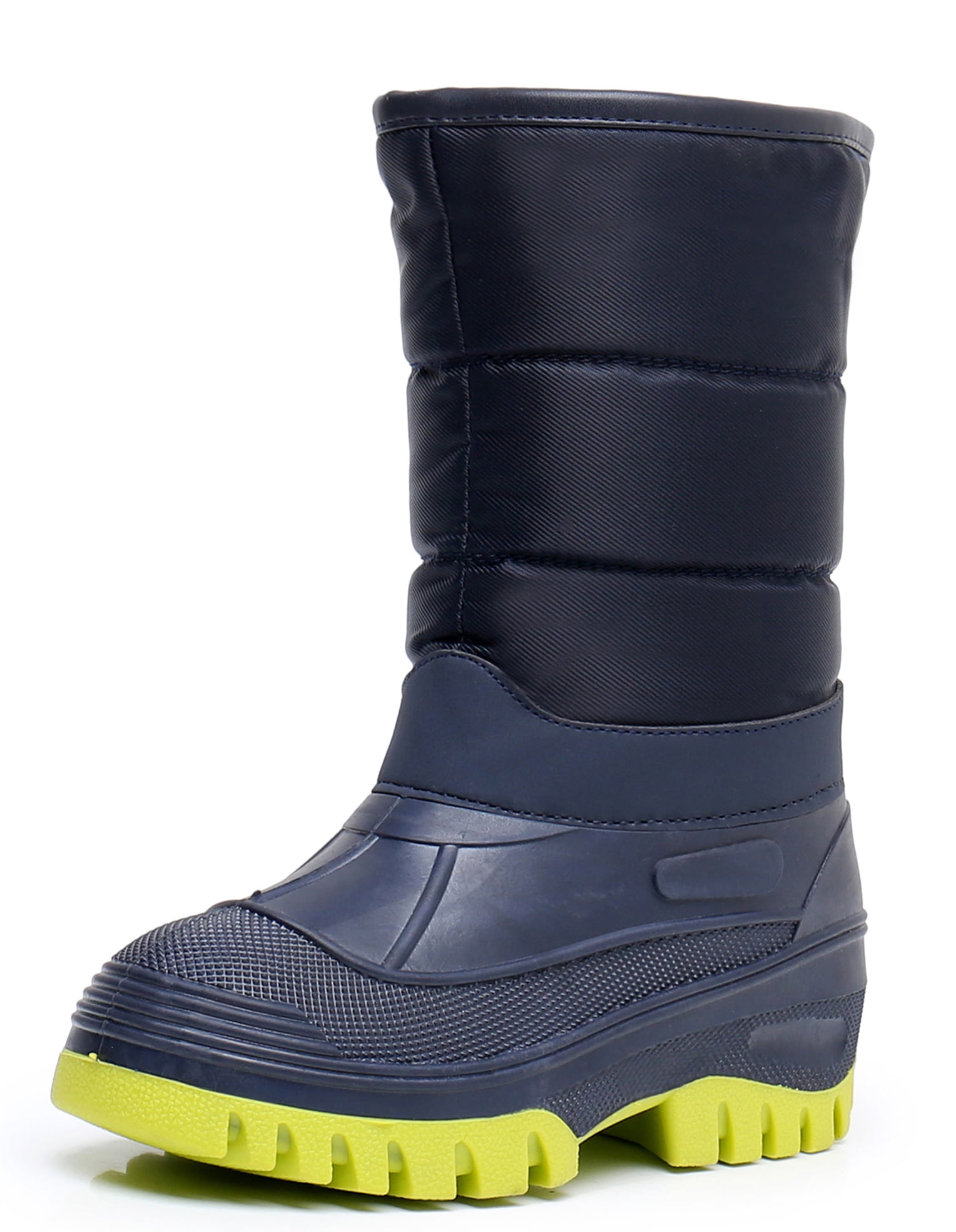 Blikcon Insulated Waterproof Snow Boots, Boys Girls, Size 12, Navy ...