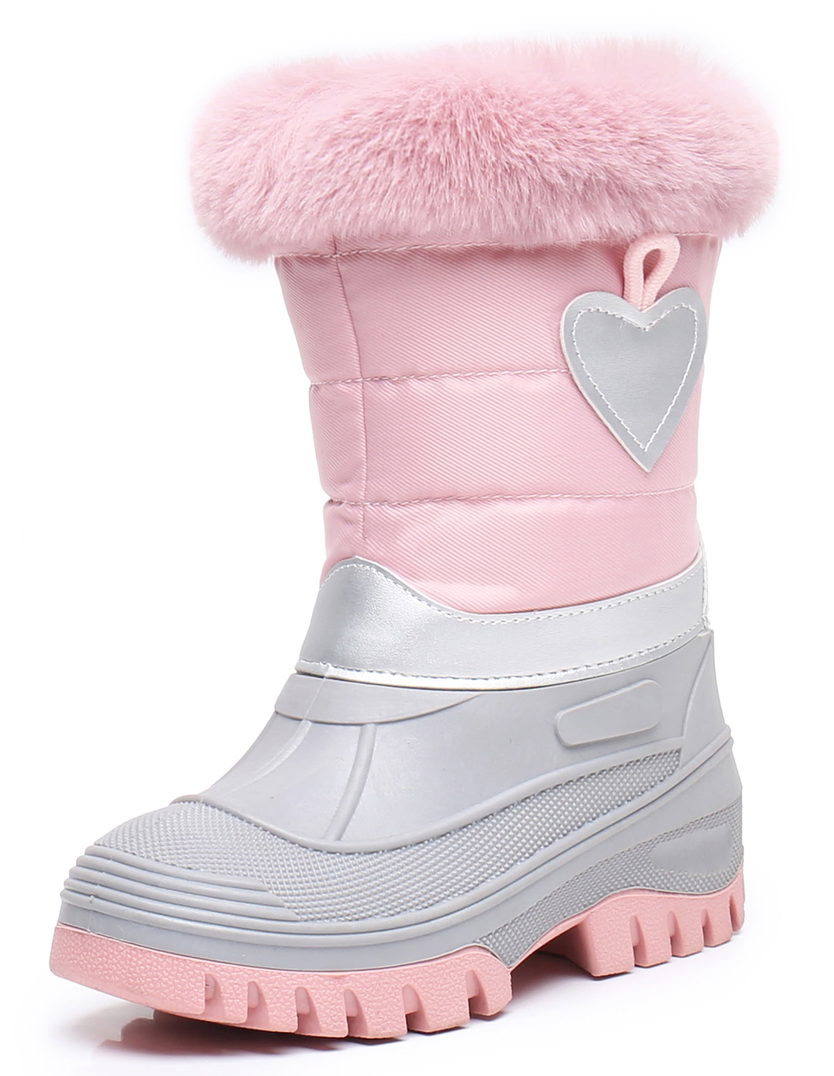 Blikcon Boys Girls Insulated Waterproof Mid Calf Winter Snow Boots ...