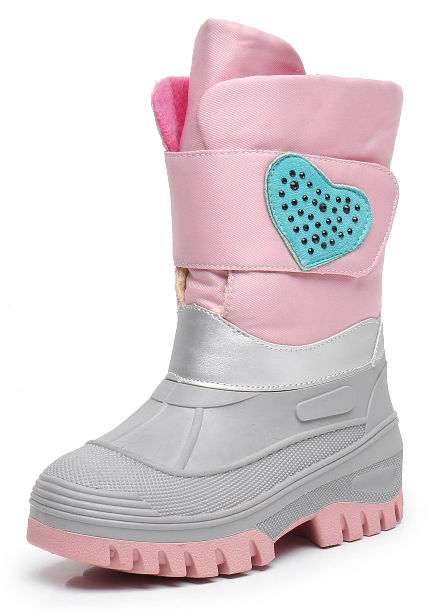 Blikcon Boys Girls Insulated Waterproof Mid Calf Winter Snow Boots ...