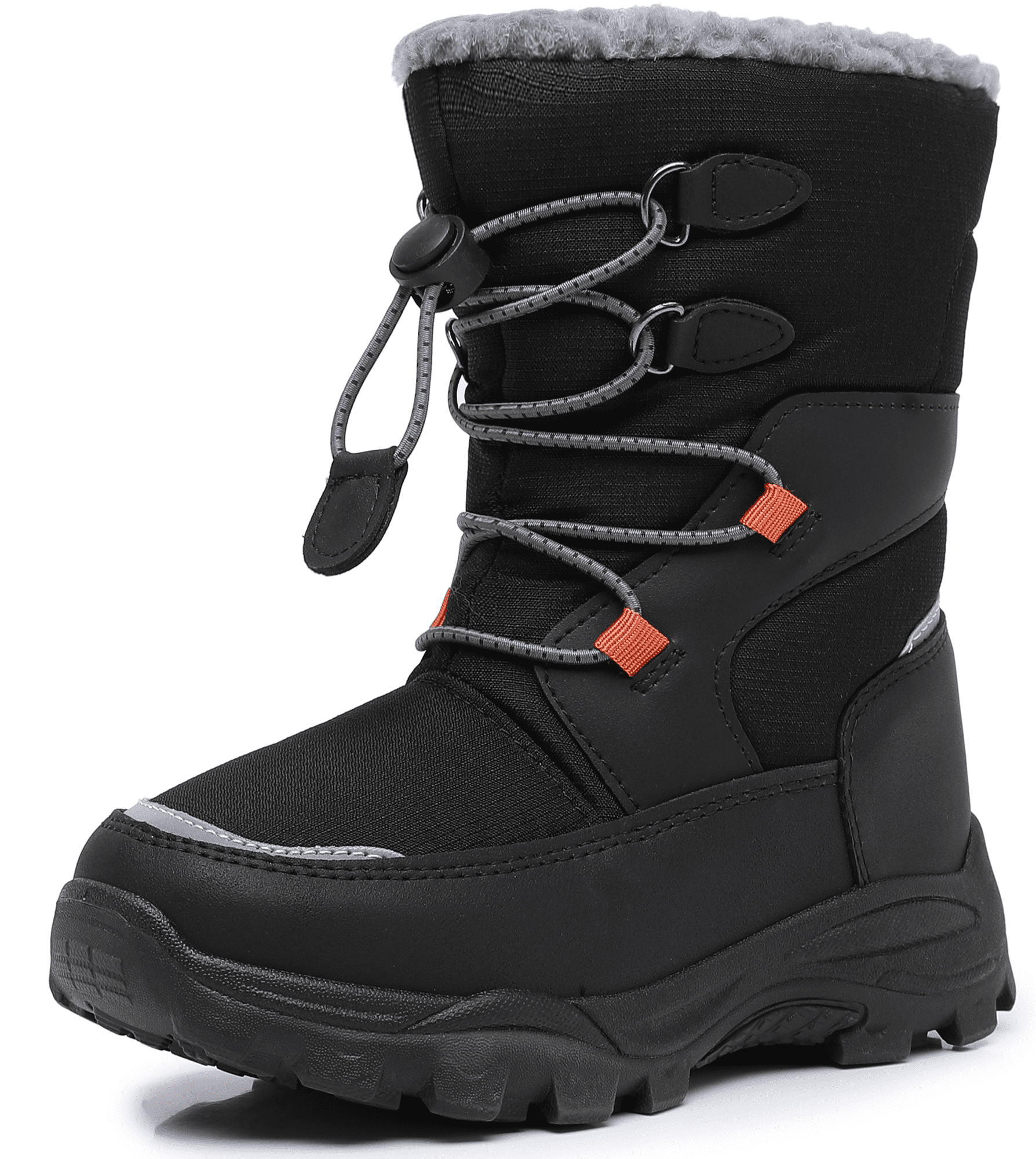 Blikcon Boys Snow Boots Water-Resistant Slip Resistant Warm Winter ...