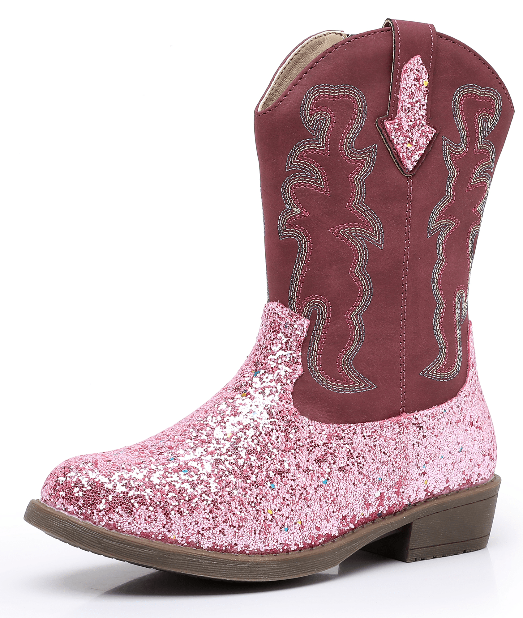 Customer reviews for Blikcon Girls Cowgirl Boots Cowboy Boots Glitter ...