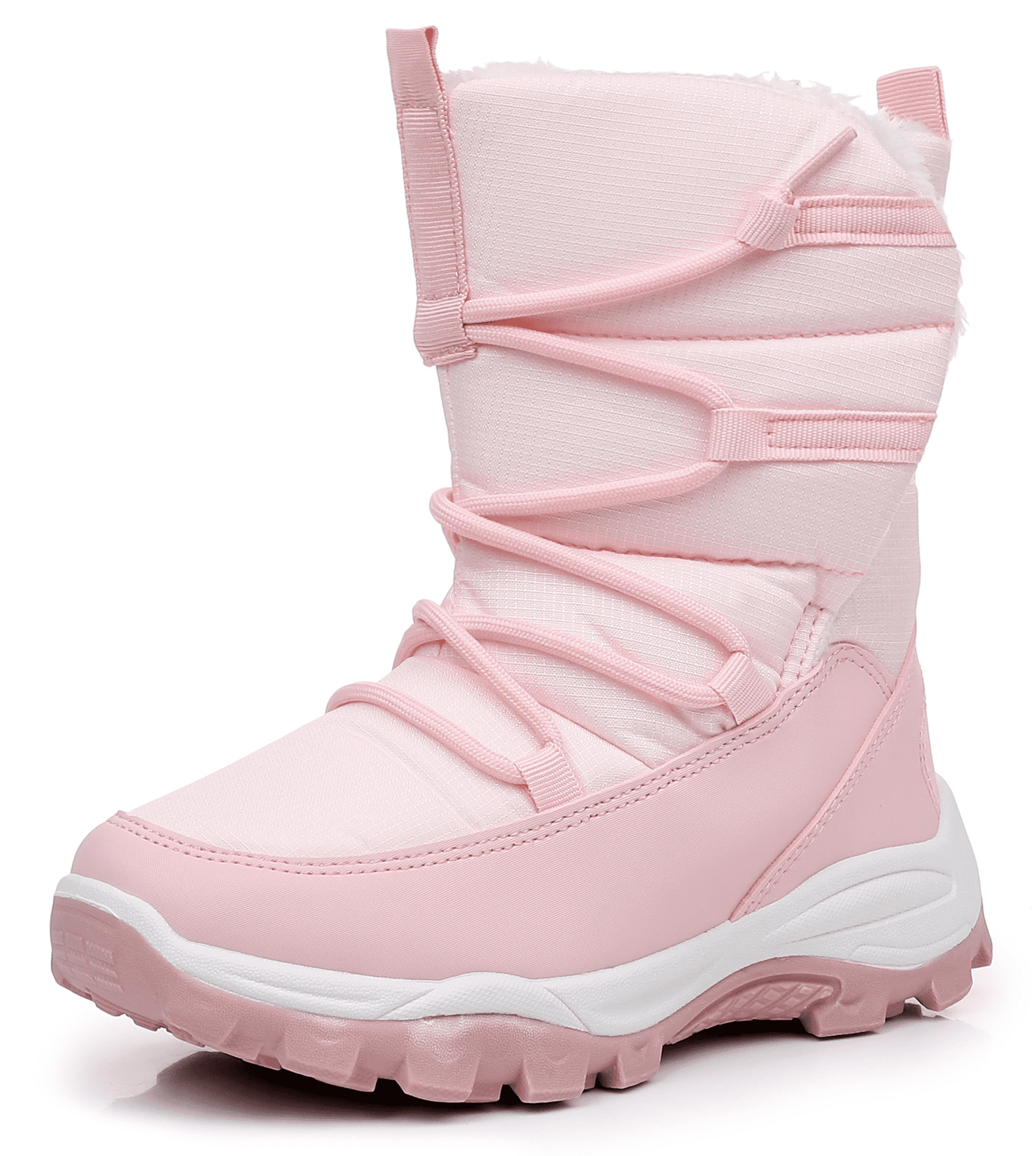 Blikcon Girls Snow Boots Water-Resistant Slip Resistant Warm Winter ...