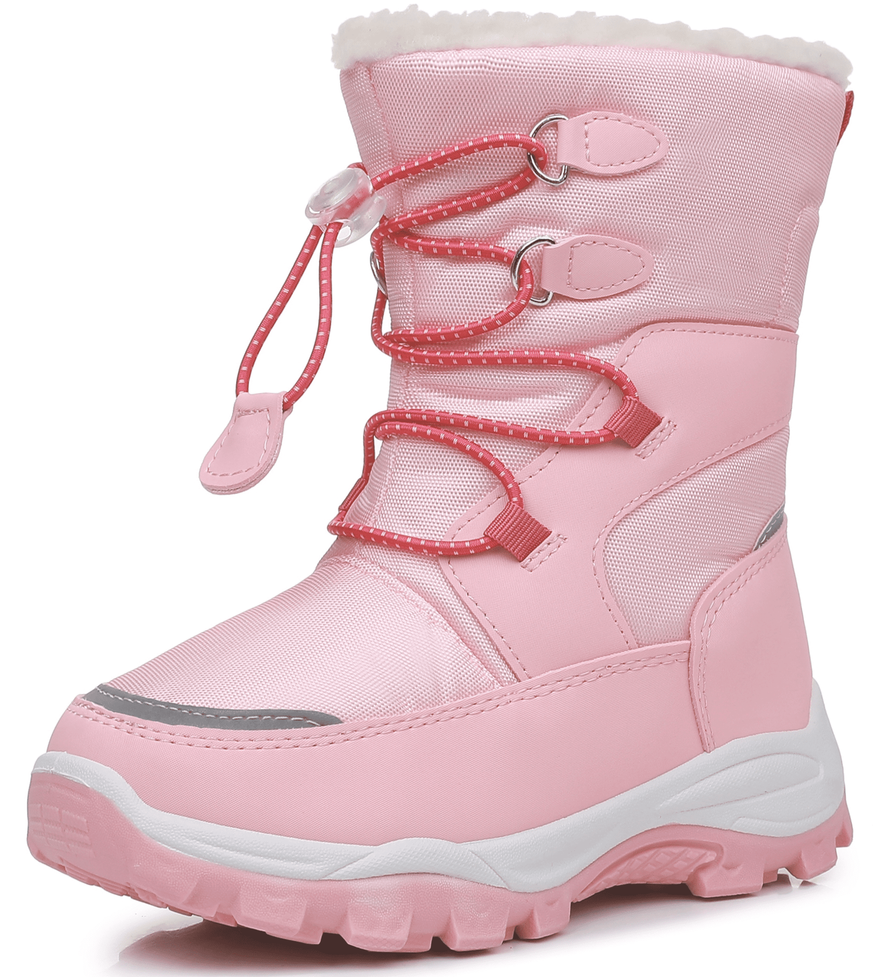 Blikcon Girls Snow Boots Water-Resistant Slip Resistant Warm Winter ...