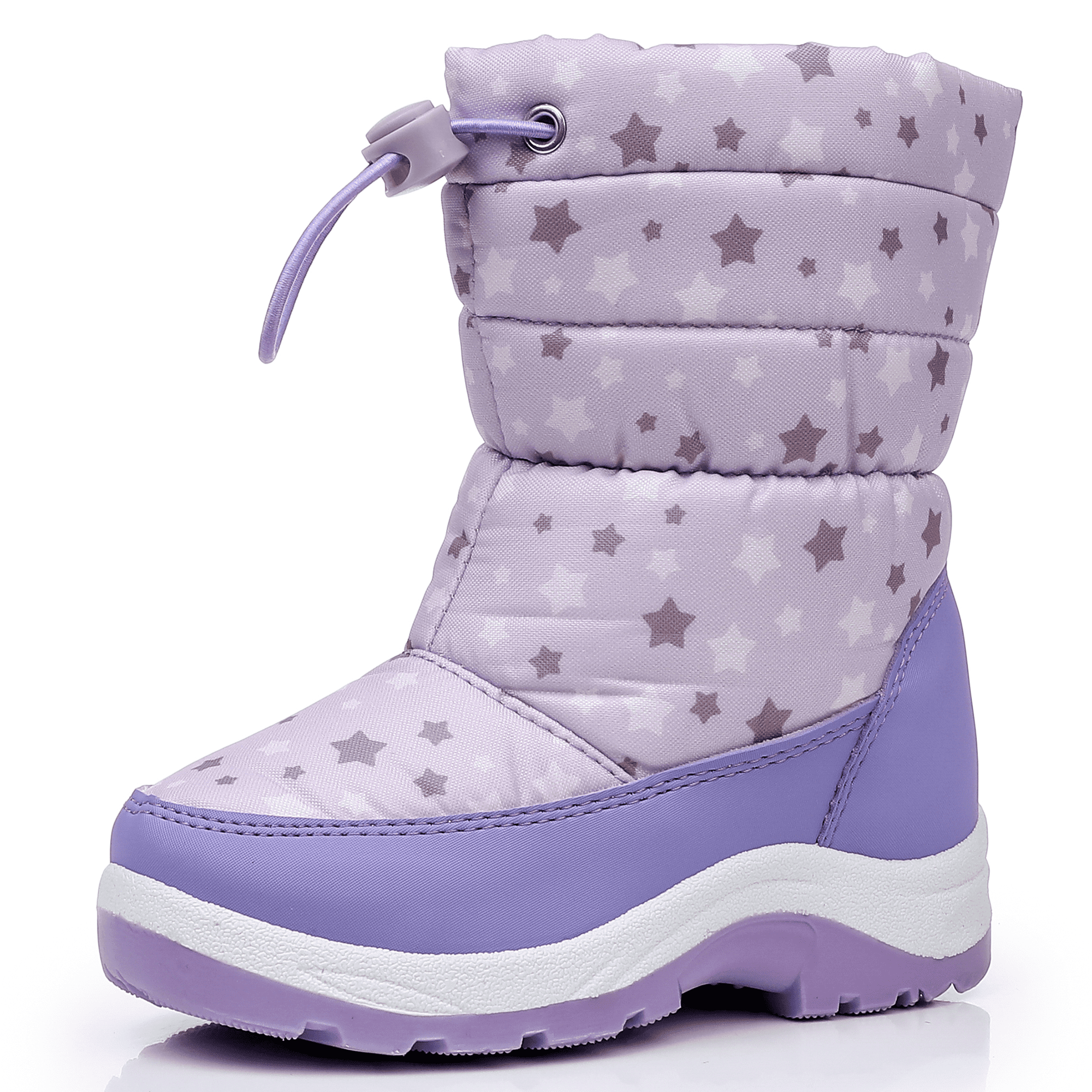Blikcon Kids Snow Boots Girls Lightweight Slip Resistant Waterproof ...