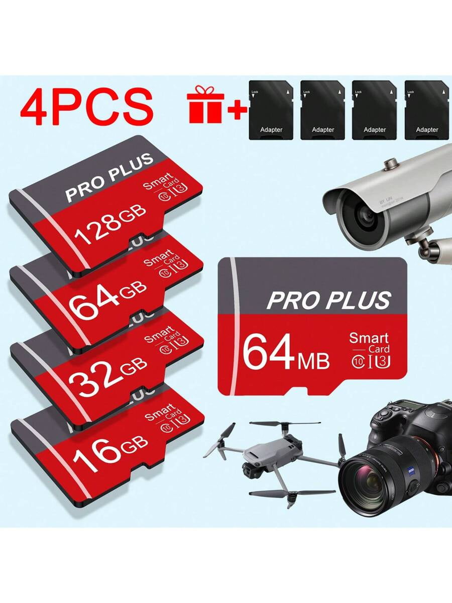 Bliksem 4 High-Speed TF Memory Cards | 128GB/64GB/32GB | with Adapter ...