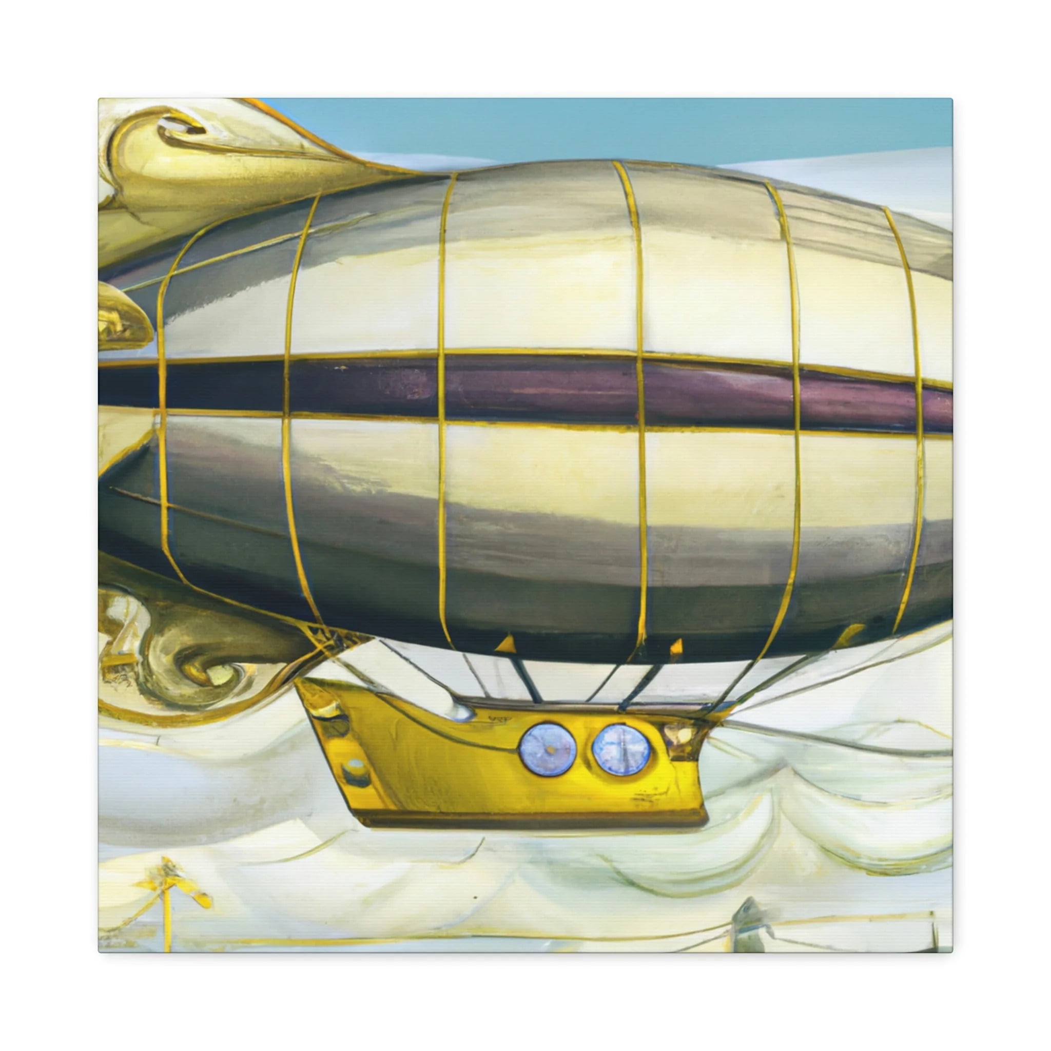 Blimp in the Clouds - Canvas - Walmart.com