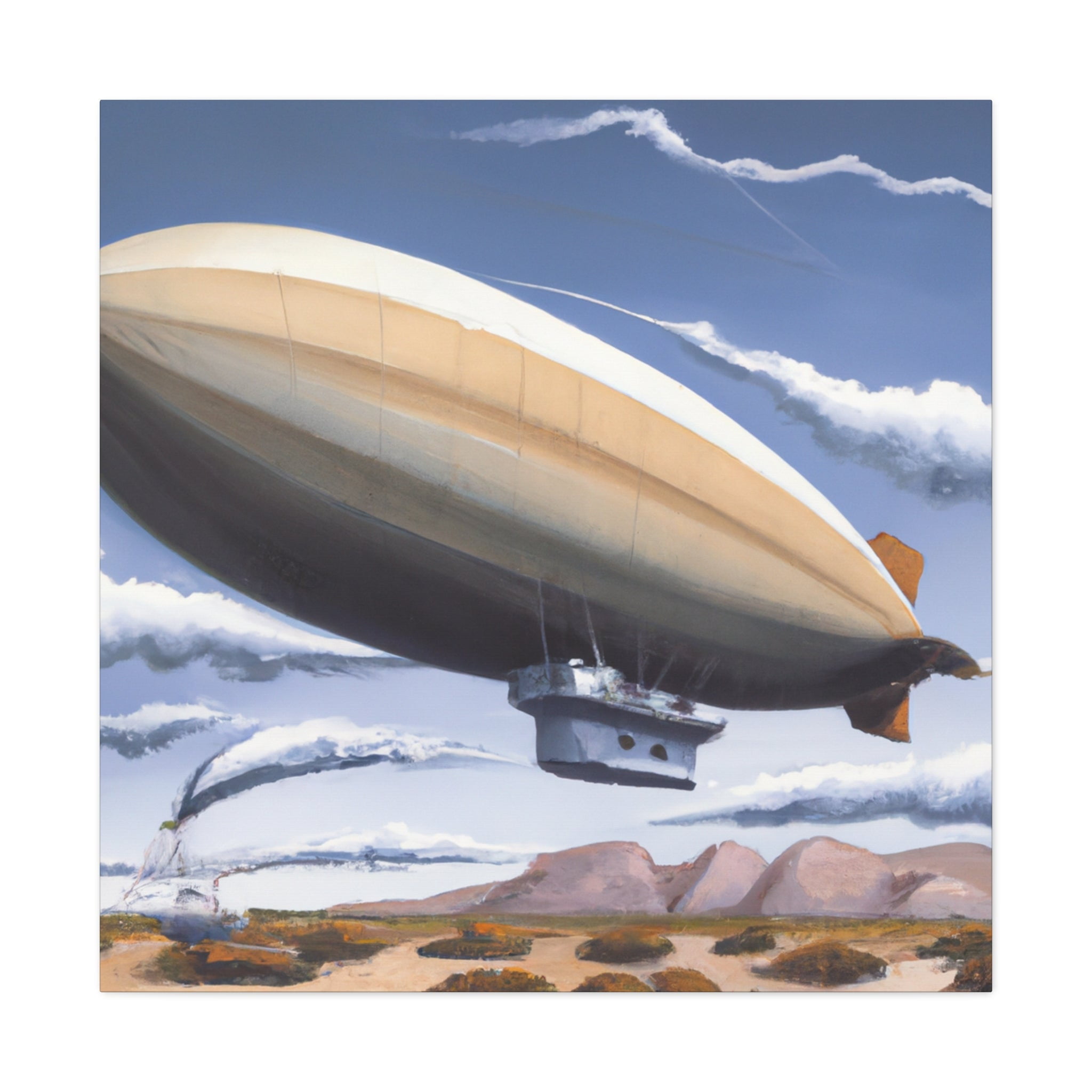 Blimp in the Sky - Canvas - Walmart.com