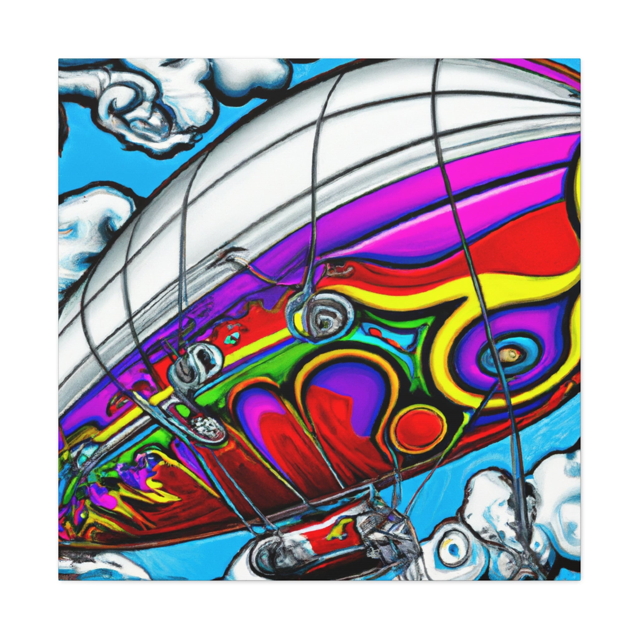 Blimp over Busytown - Canvas - Walmart.com