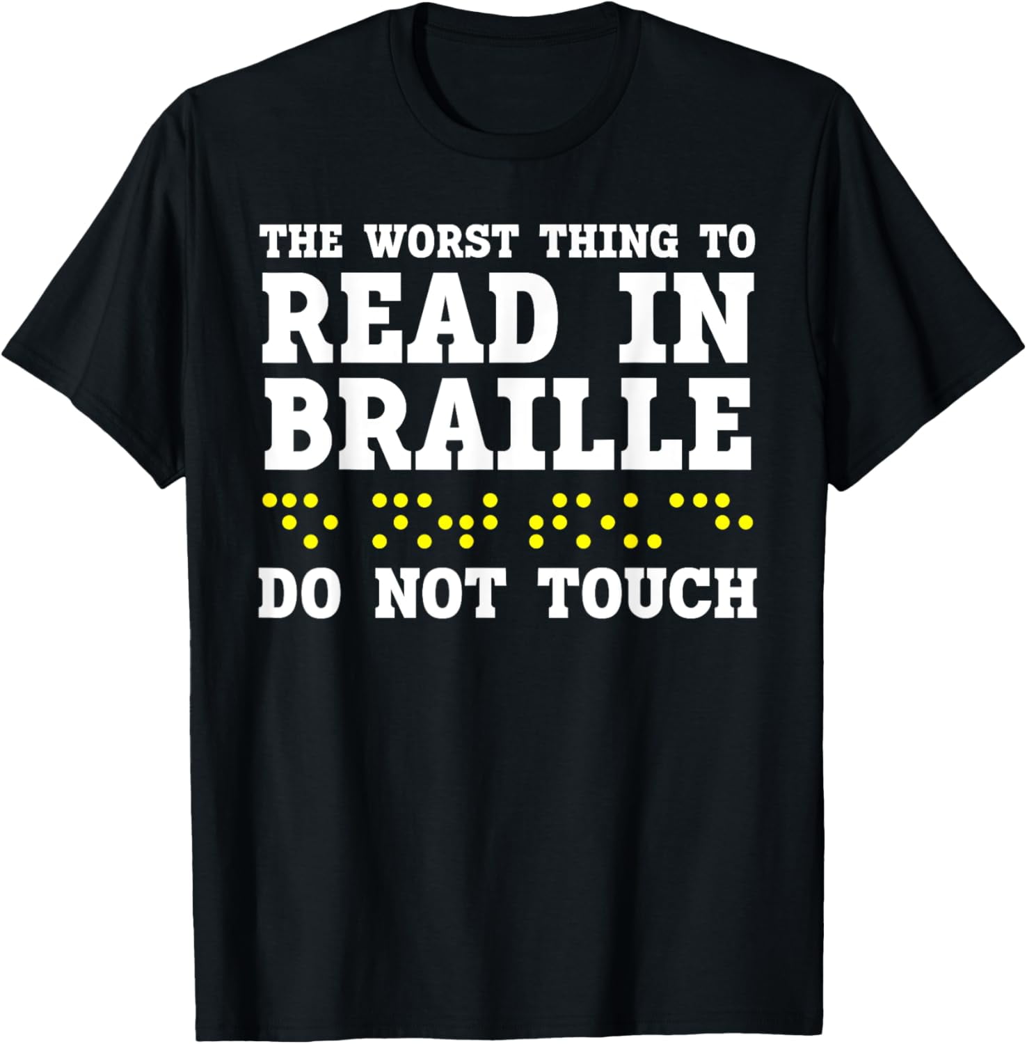 Blind Awareness Braille Visually Impaired Disability T-Shirt - Walmart.com
