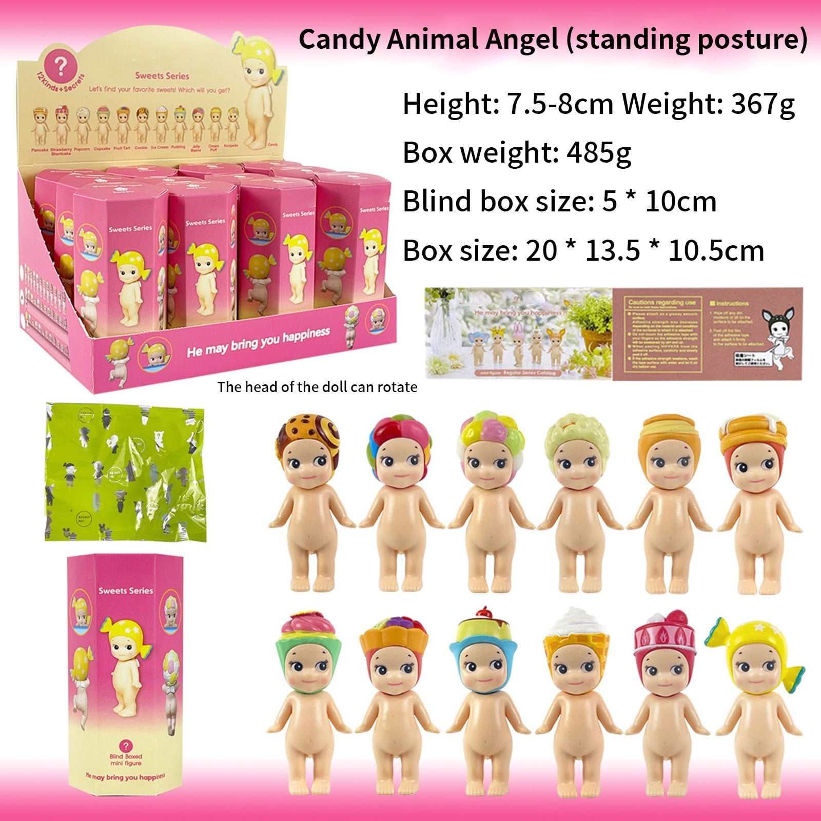 Blind Box Action Figures 12PC Sonny Angel Hippers Officially Licensed ...
