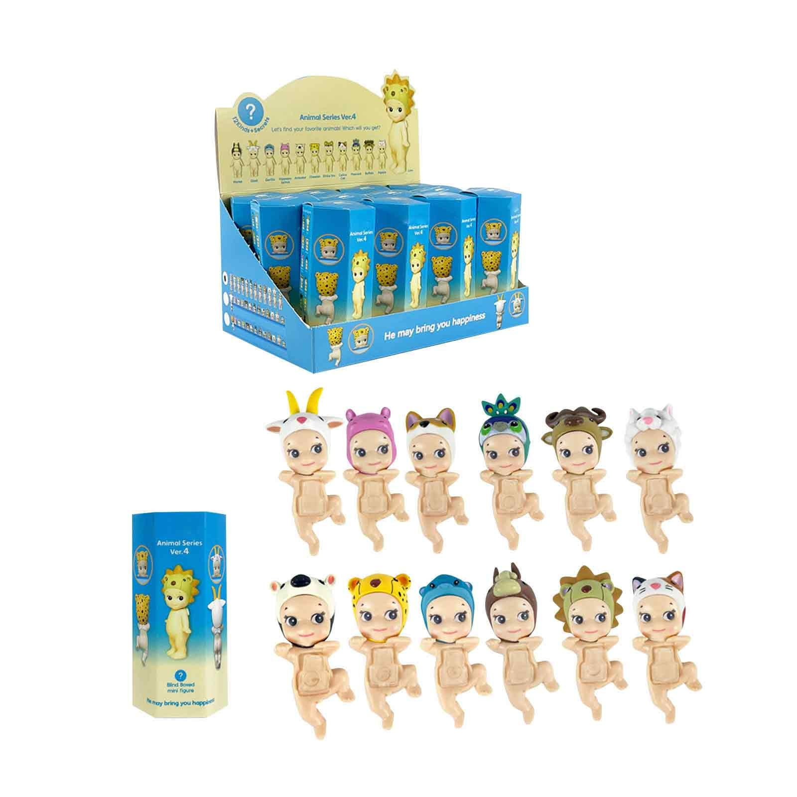 Blind Box Figures 12PC Officially Licensed Animal Series Chin Resting ...
