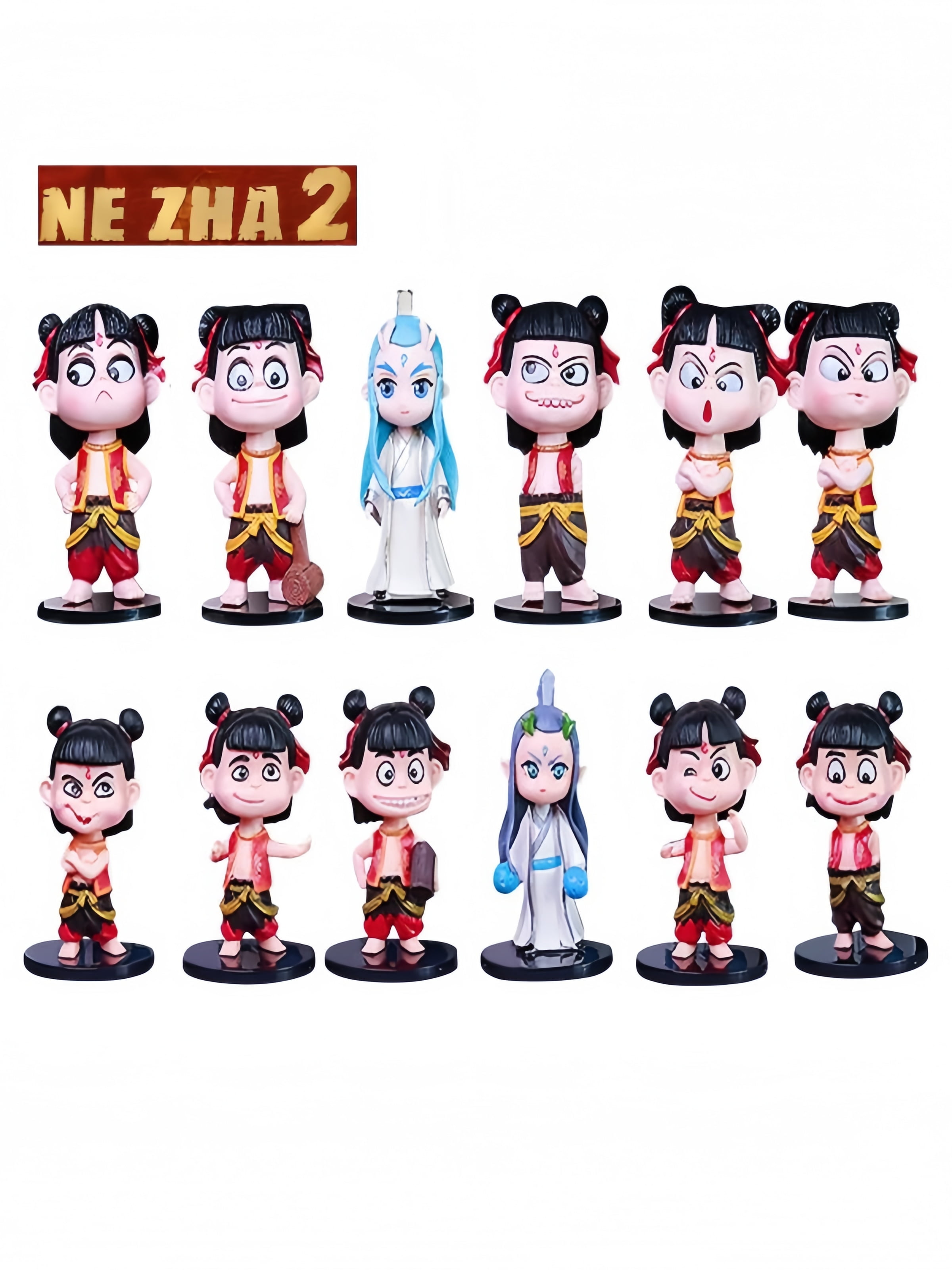 Blind Box NeZha 2 Born Bonds Series Figures 3.93in NeZha 2 Anime Figure ...