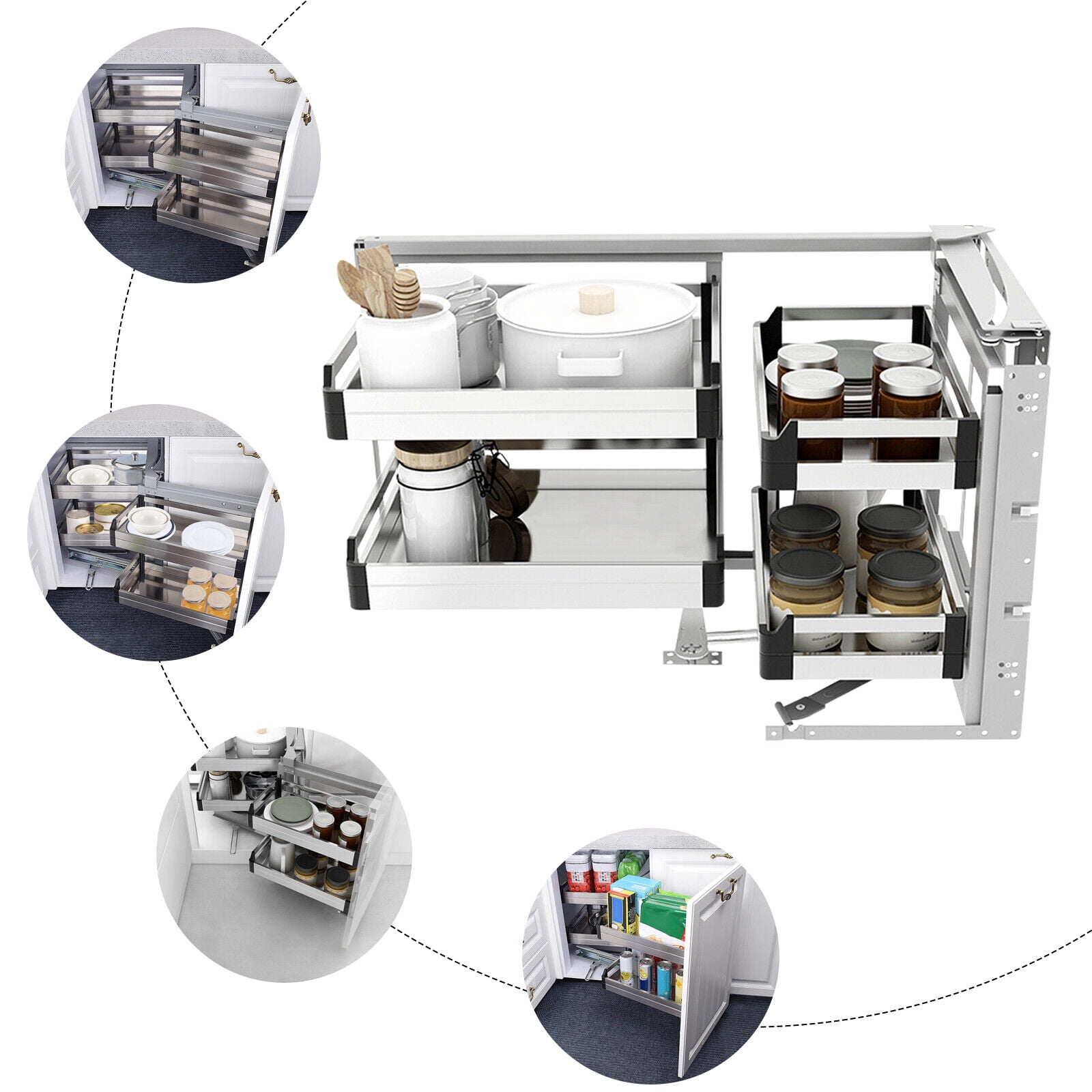 Blind Corner Cabinet,Blind Corner Cabinet Organizer,Corner Optimizer ...