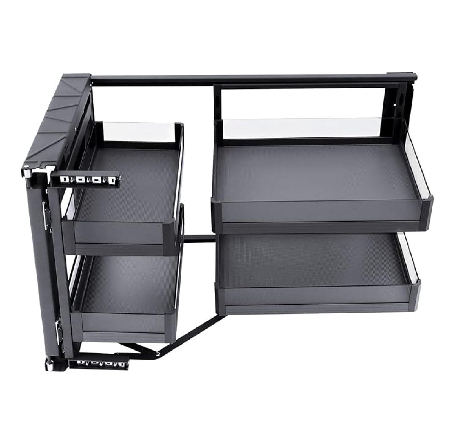 Blind Corner Cabinet Pull Out for 14Inch Organizer,2 Tiers Kitchen ...