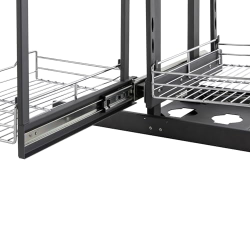 Blind Corner Pull Out Organizer, Heavy Duty 11 Inch Cabinet Mounted 2 ...