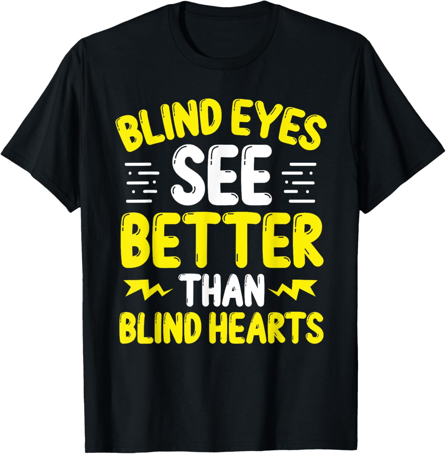 Blind Eyes Legally Blind Low Vision Warrior Blindness T-Shirt - Walmart.com