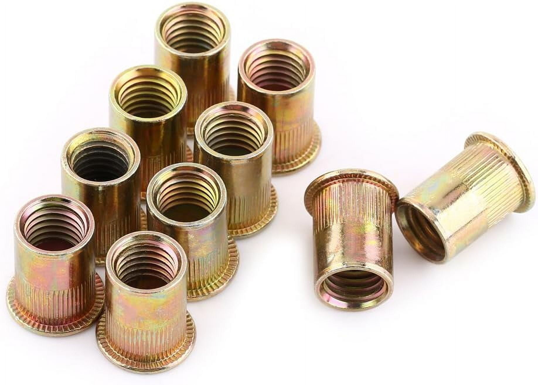 Knurled Nutsert Screws: Stainless Steel Threaded Insert Rivet Nut, Six ...