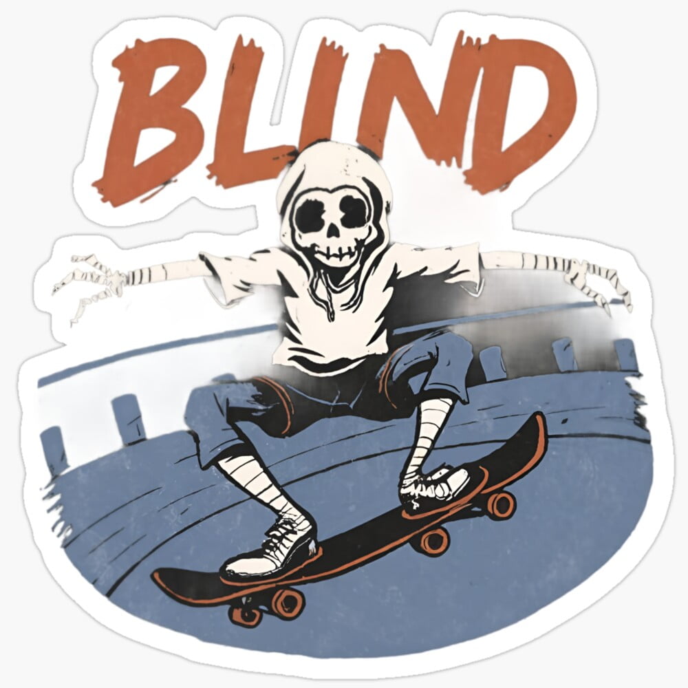 Blind Skater Glossy Stickerphone Decal Water Bottle Stickers, Vinyl ...