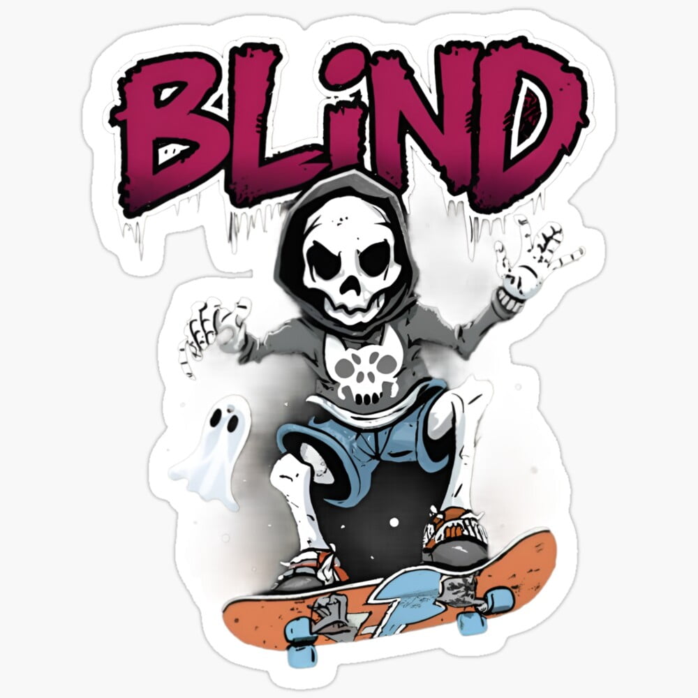 Blind Skater Stickerphone Decal Water Bottle Stickers, Vinyl Stickers ...