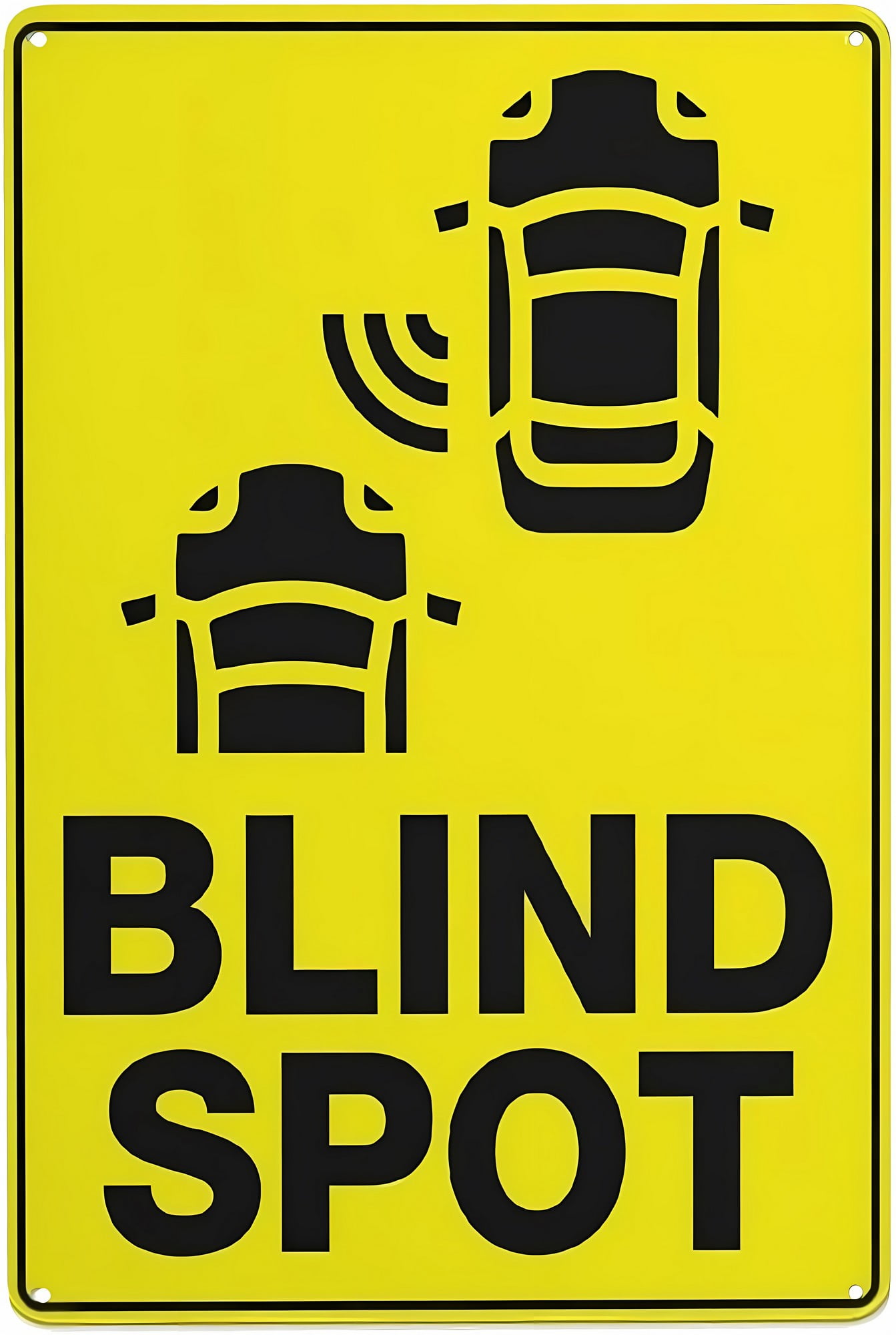 Blind Spot 8"x12" Warning Metal Sign, Vintage Wall Decor, Home Farm Bar ...