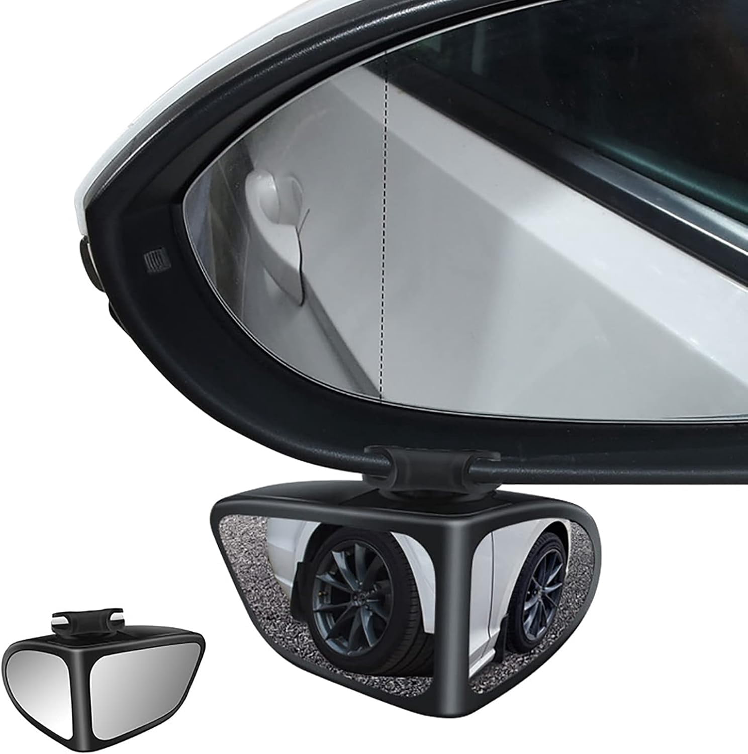 Blind Spot Car Mirrors 360 Degree Adjustable Car Auxiliary Mirror ...