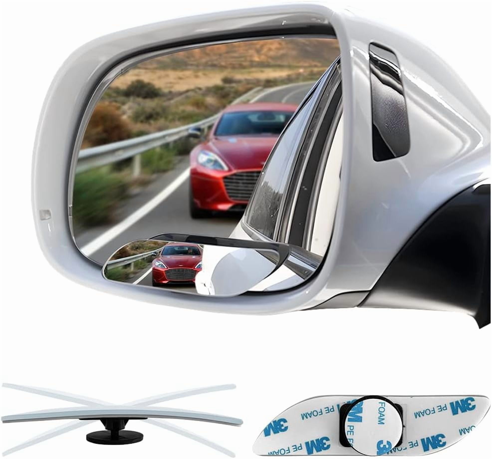 Blind Spot Mirror for Car, Rotatable Adjustable Automotive Side Door ...