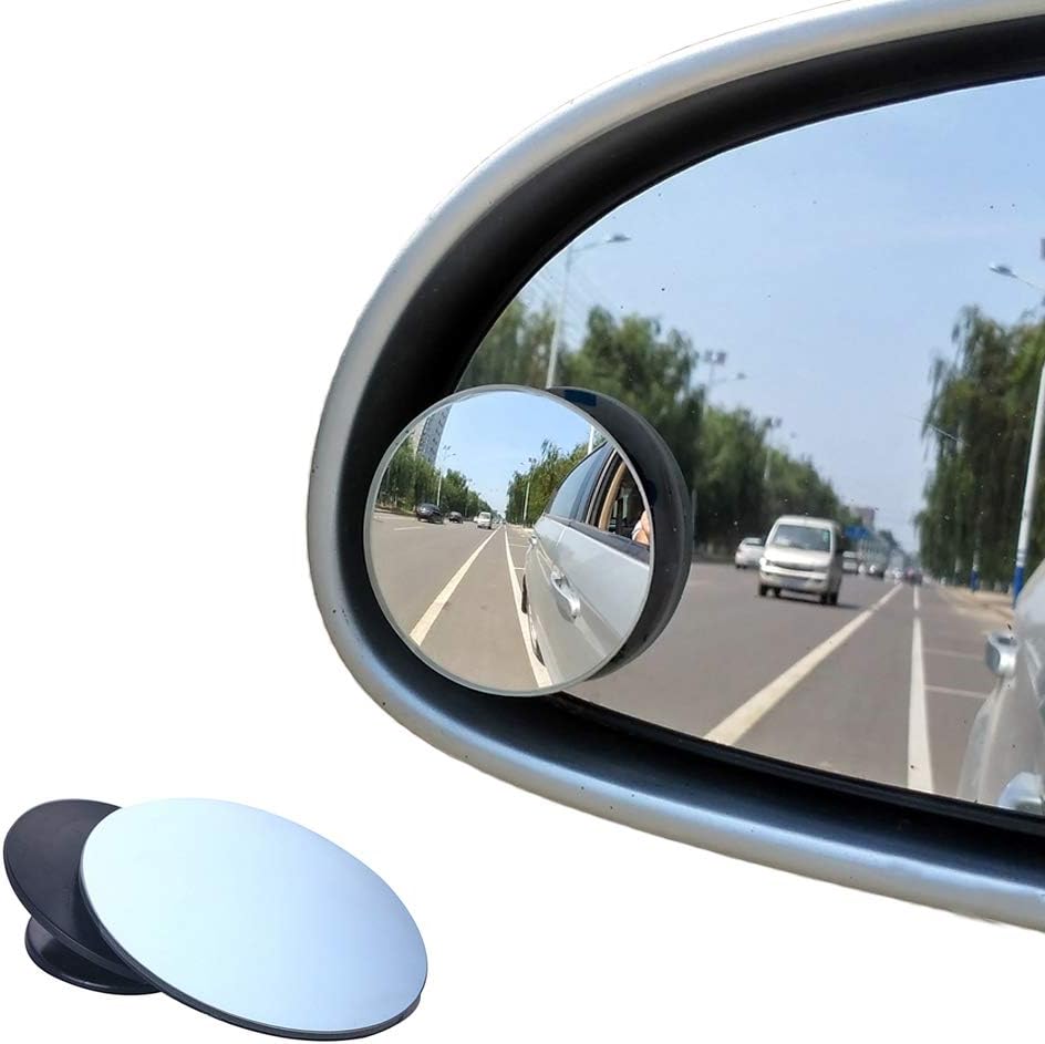 Blind Spot Mirrors, Round Frameless 360° Rotate Sway Adjustable HD ...