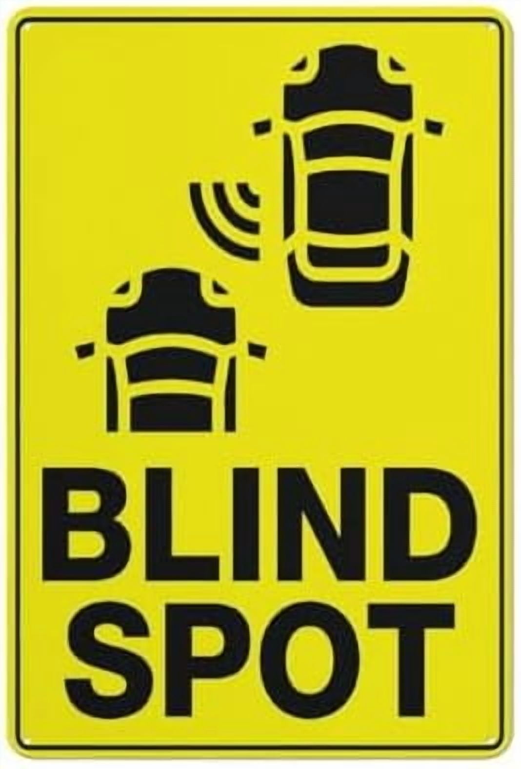 Blind Spot Sign Signs Outdoor, Uv Printed Aluminum 12 X 8 In ...