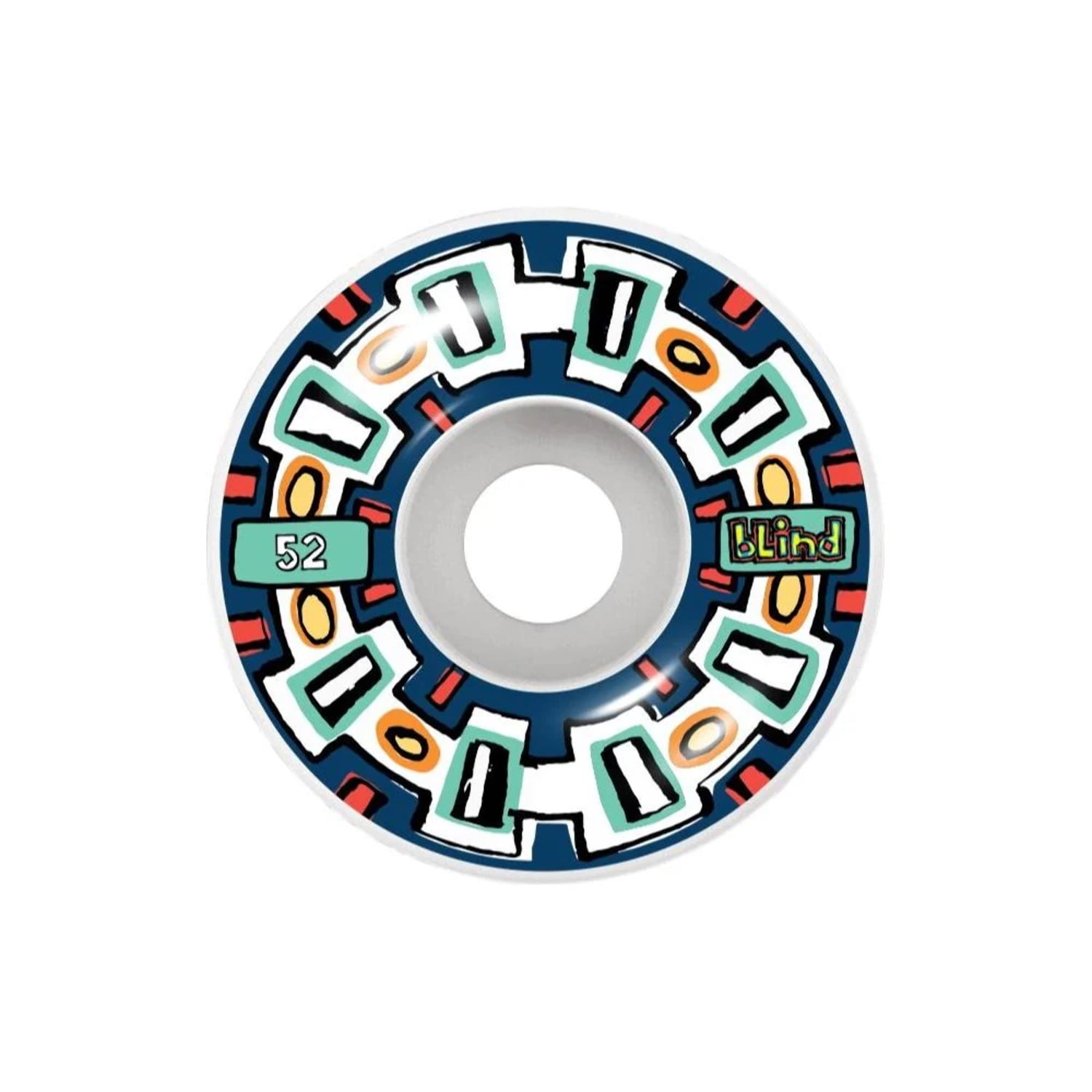 Blind Wheels Round Space V2 Navy 52mm Skateboard Wheels - Walmart.com