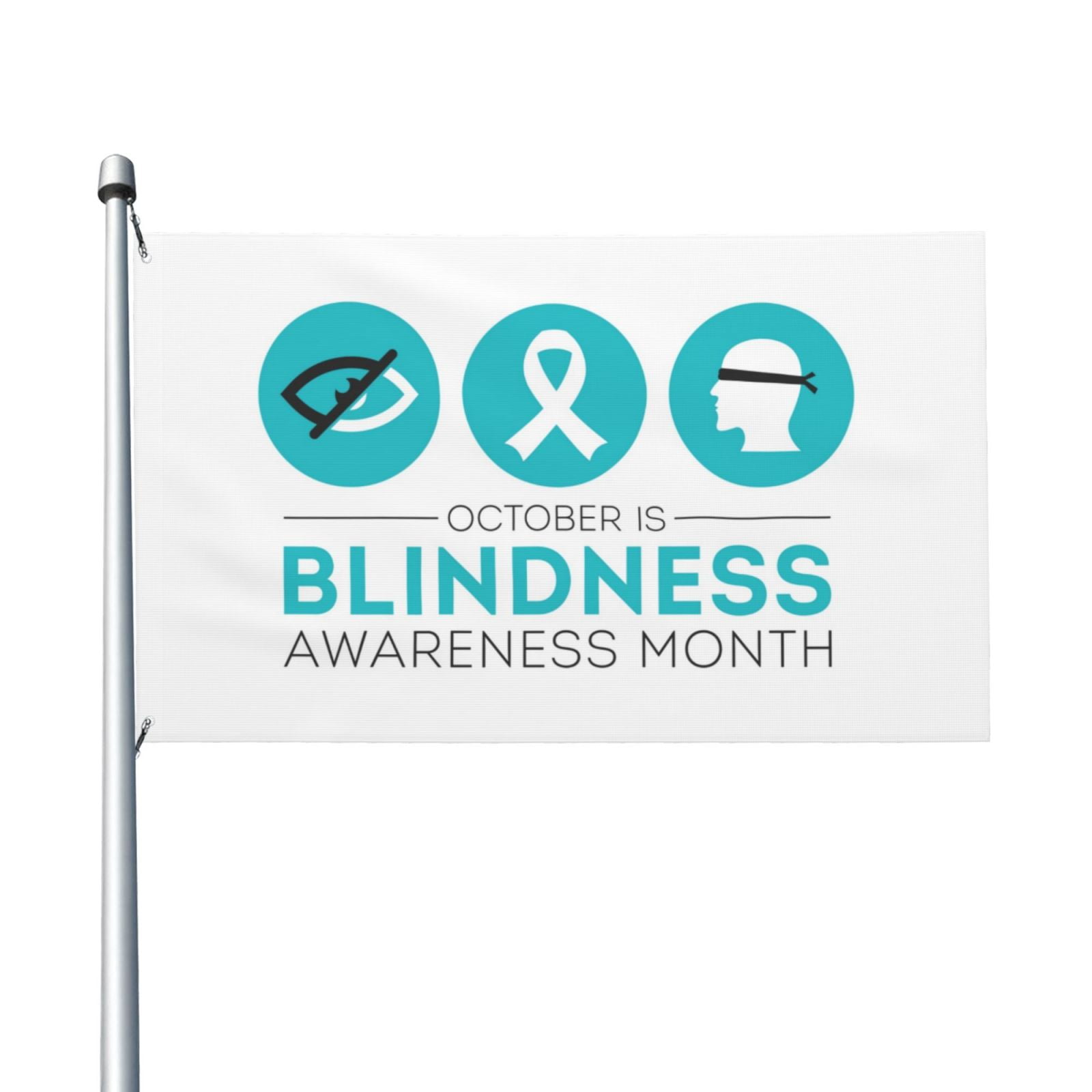 Blindness Awareness Month Flag 3x5 Ft Double-Sided Flag Outdoor Sign ...