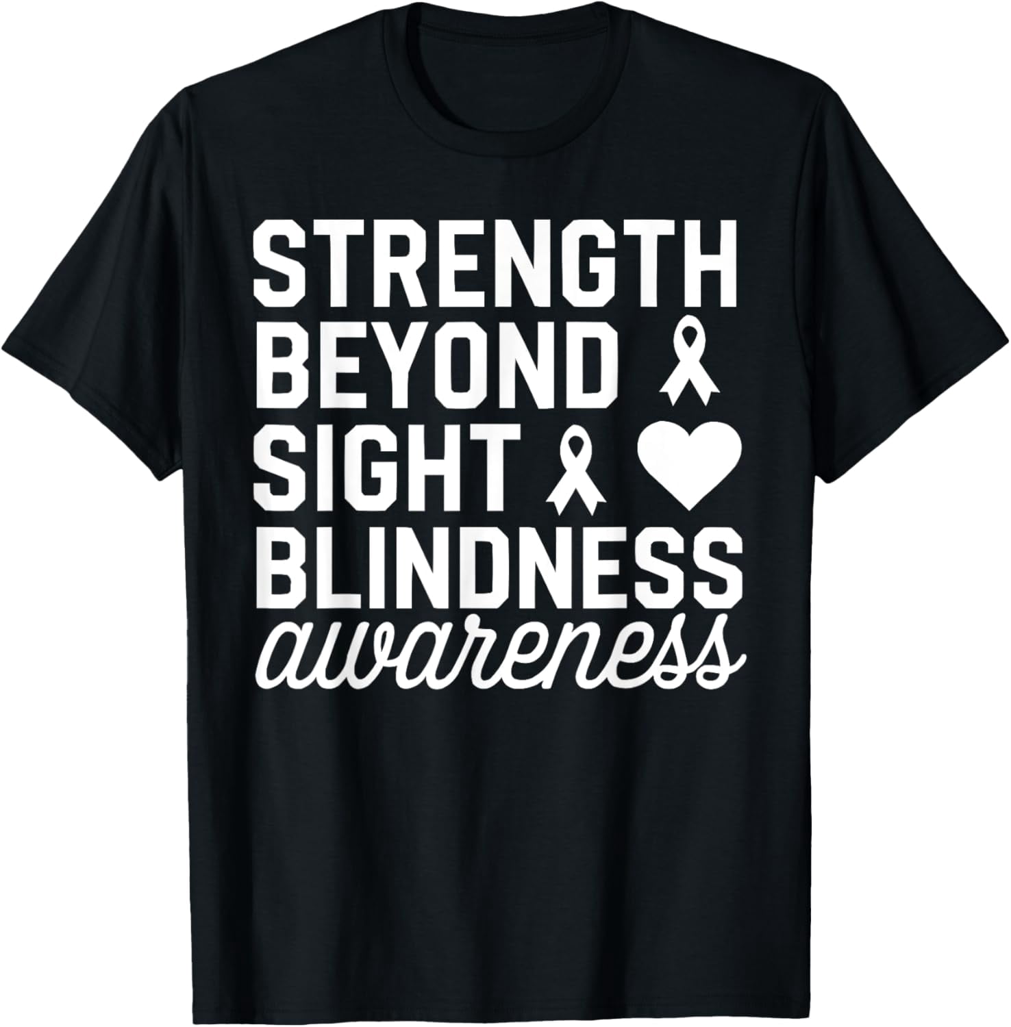 Blindness Awareness Visually Impaired Blind People T-Shirt - Walmart.com