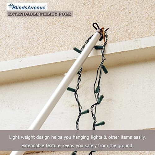 BlindsAvenue Multi-Purpose Adjustable Telescopic Aluminum Extension ...
