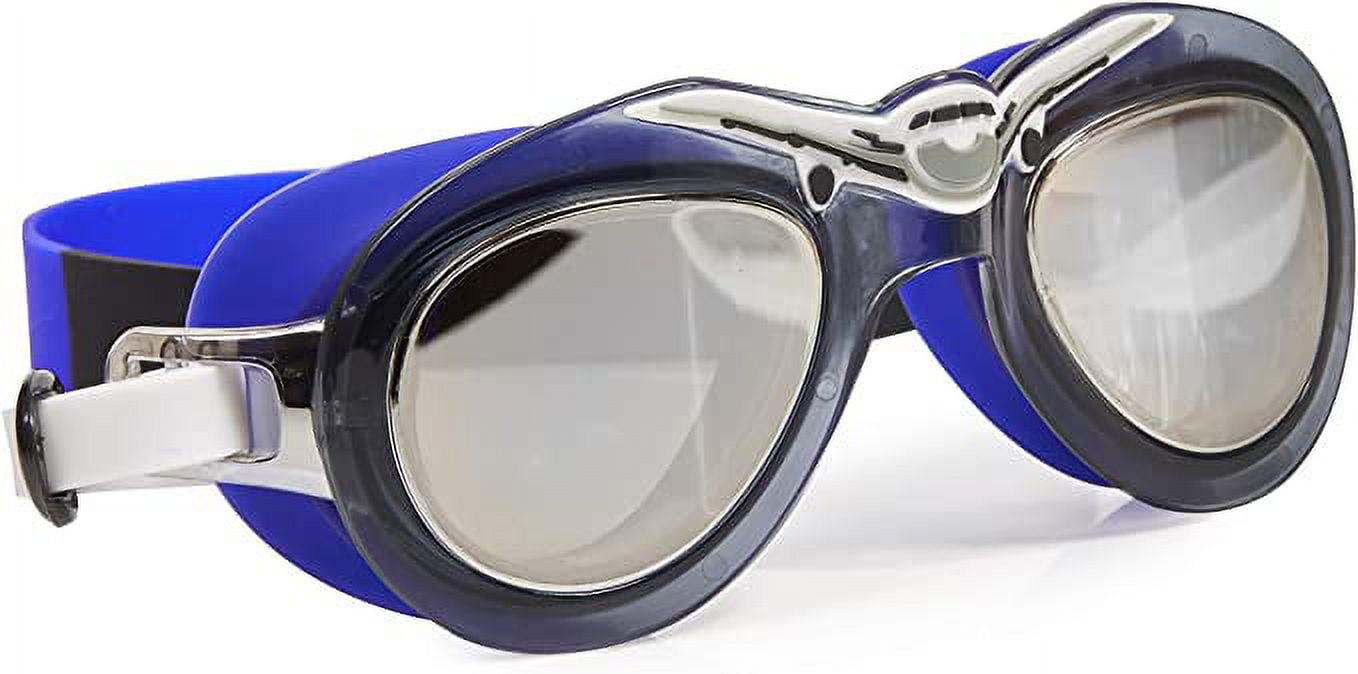 Bling 2O Boys Swimming Goggles 8+ - Blue Aviator Pilot Goggles - Anti ...