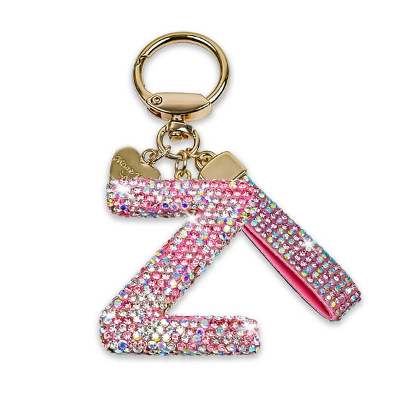 Bling Alphabet Keychain for Women Girls - Alloy Initial Letter (A-Z ...