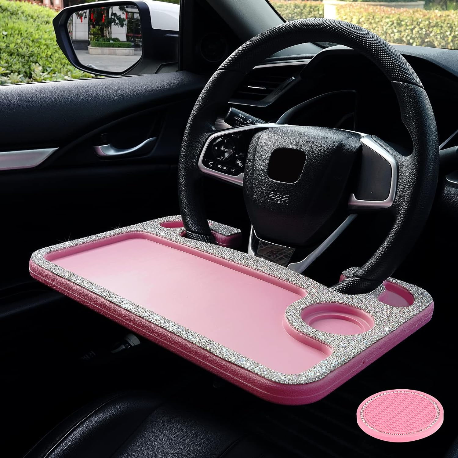 Bling Auto Steering Wheel Desk, Laptop,Tablet, Notebook Car Travel ...